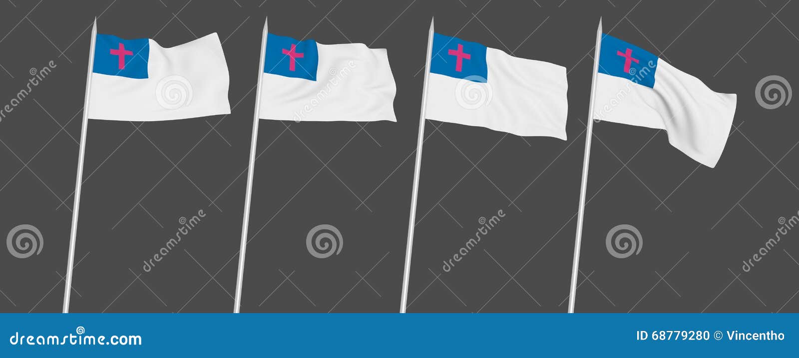 Christian Flag stock photo. Illustration of purity, kingdom - 68779280
