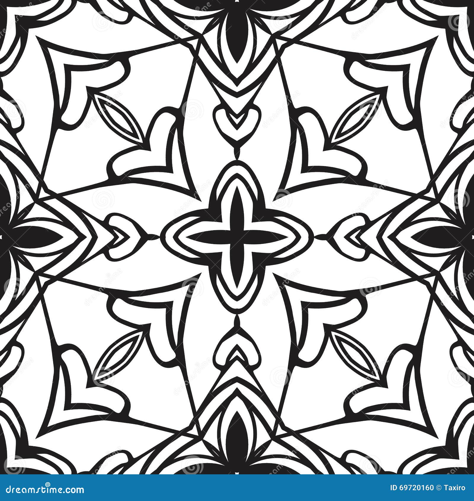 Christian Geometric Pattern Seamless Stock Vector - Illustration of ...