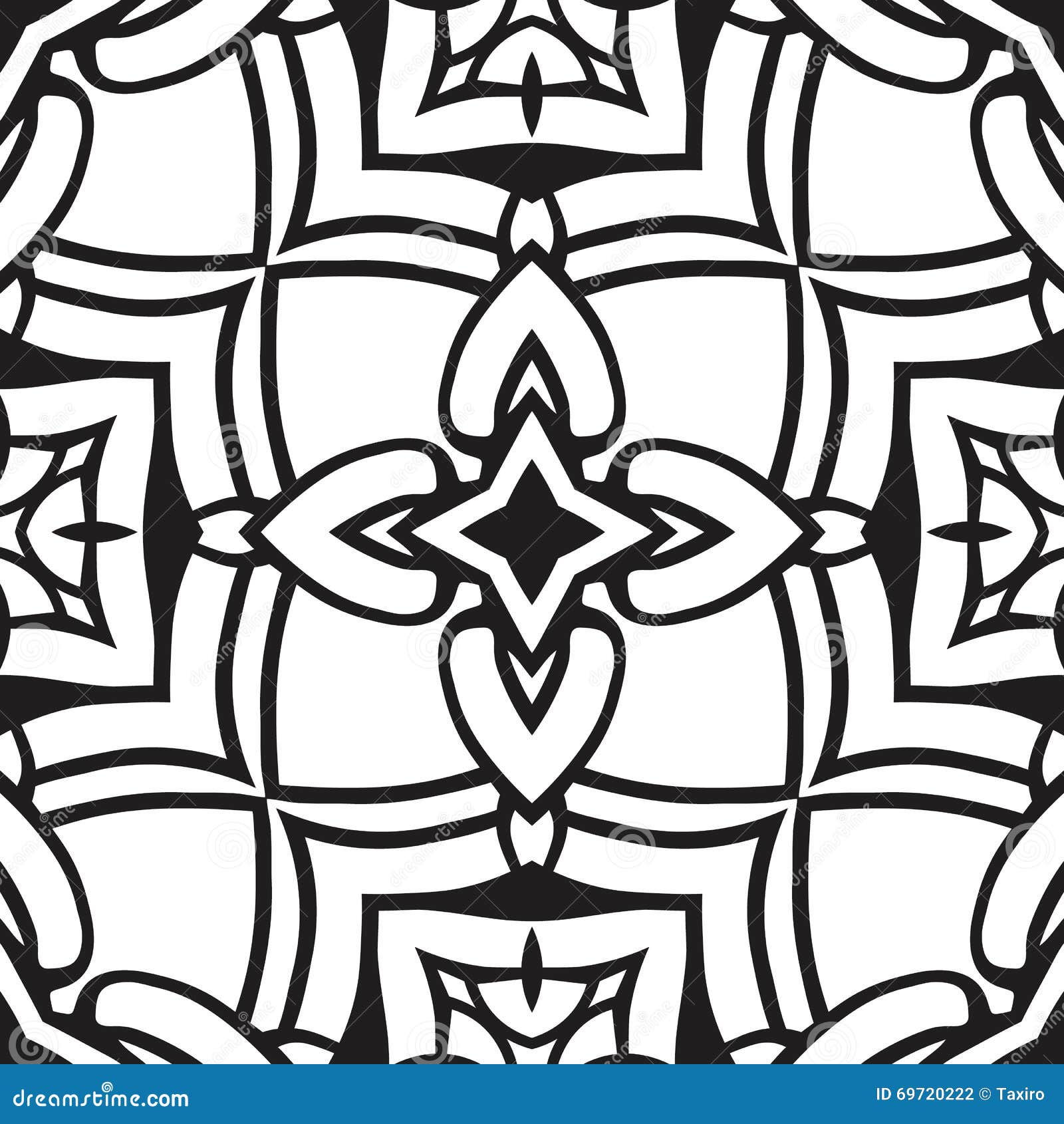 Christian Geometric Pattern Seamless Stock Vector - Illustration of ...