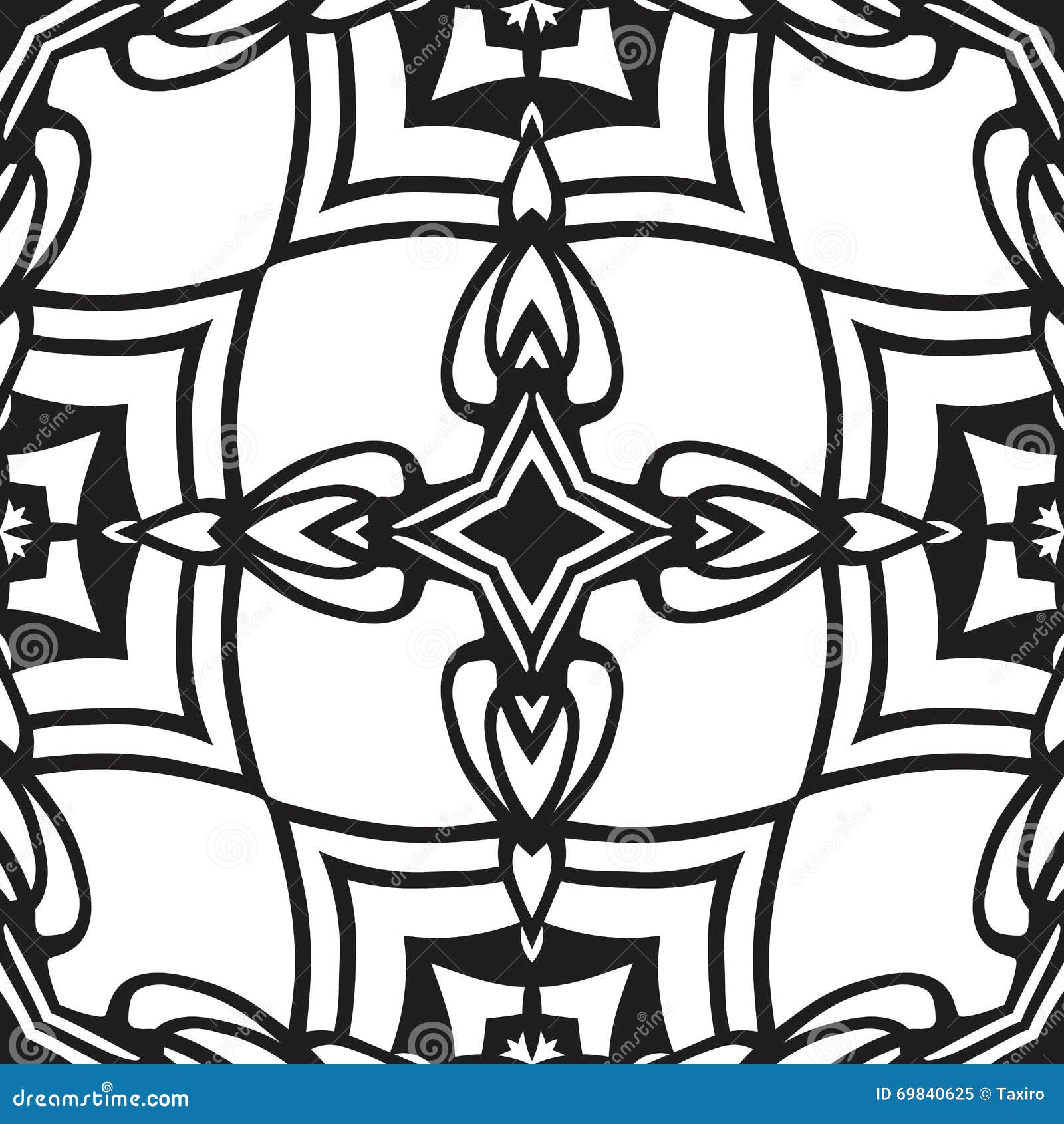 Christian Geometric Pattern Seamless Stock Vector - Illustration of ...