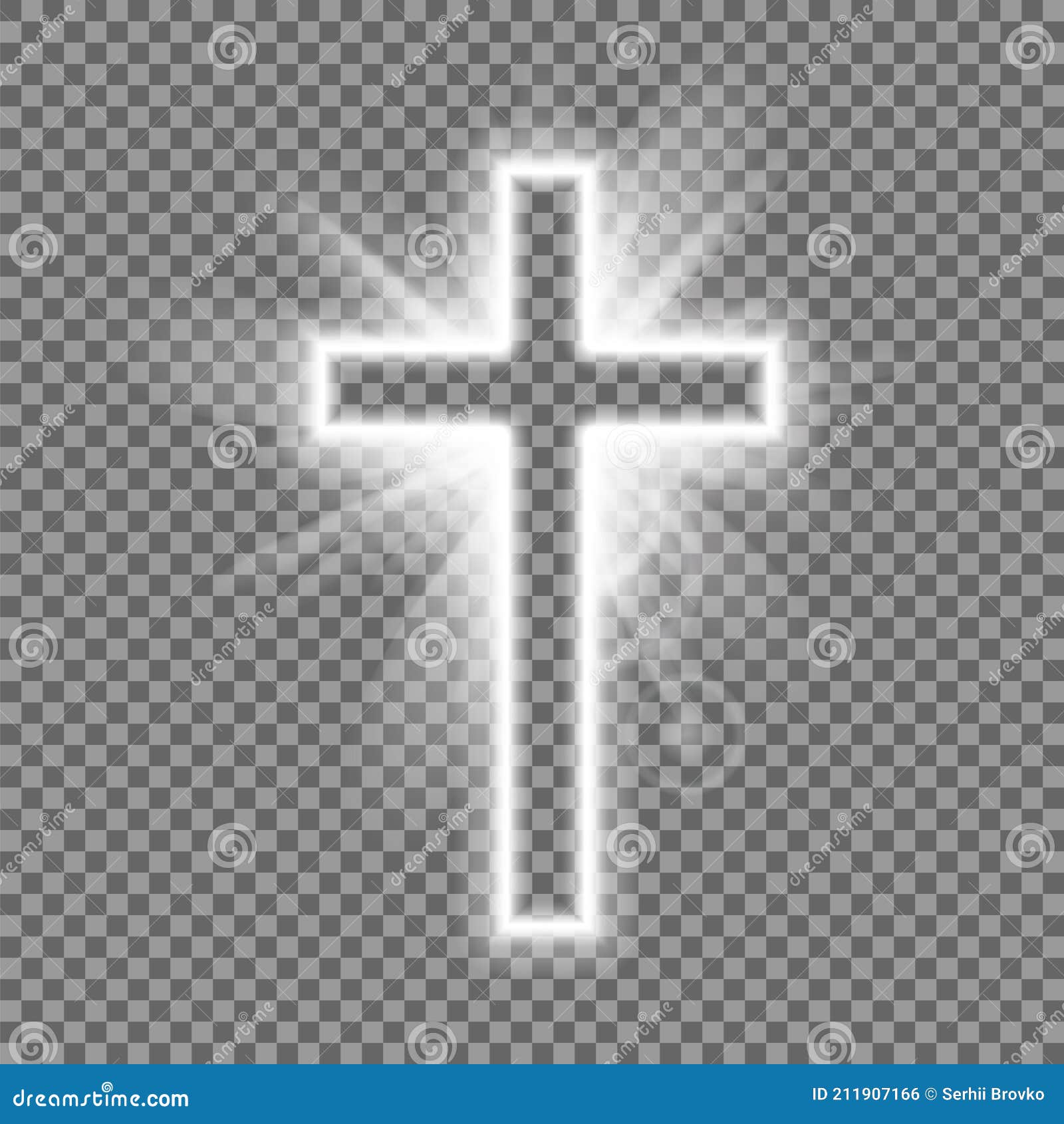 Christian Heaven Holy Light Glow Effect Vector Shine Symbol Of