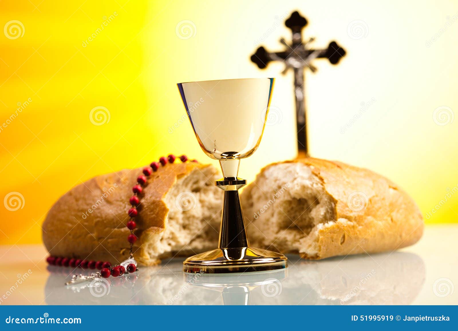 Christian Holy Communion, Bright Background, Saturated Concept Stock ...