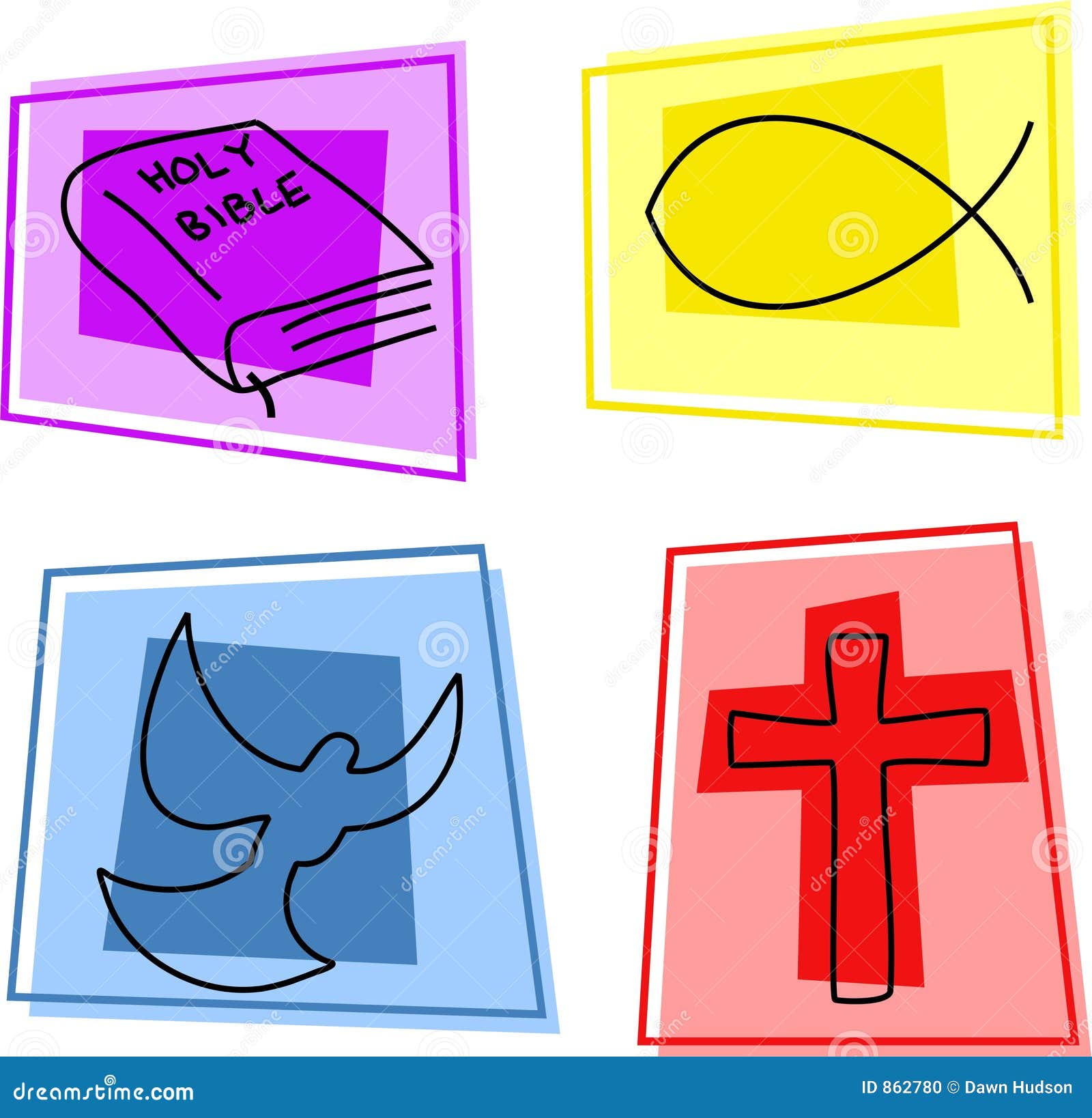 Christian icons stock vector. Illustration of salvation - 862780