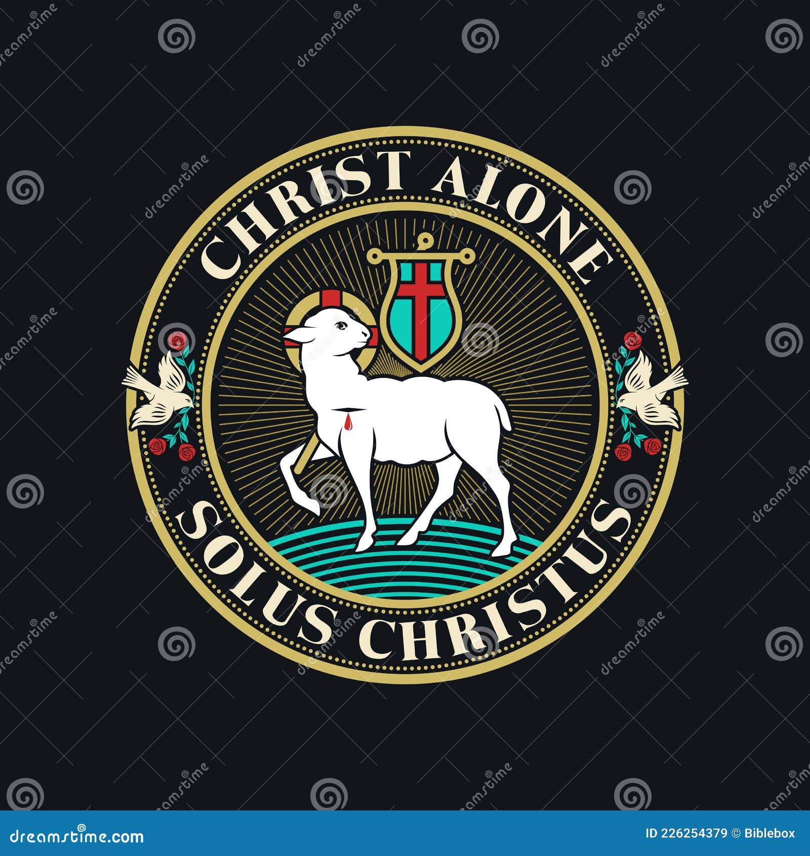 Christian Illustration. Five Solas of the Reformation Stock Vector ... Christian Illustration. Five Solas of the Reformation Stock Vector ...