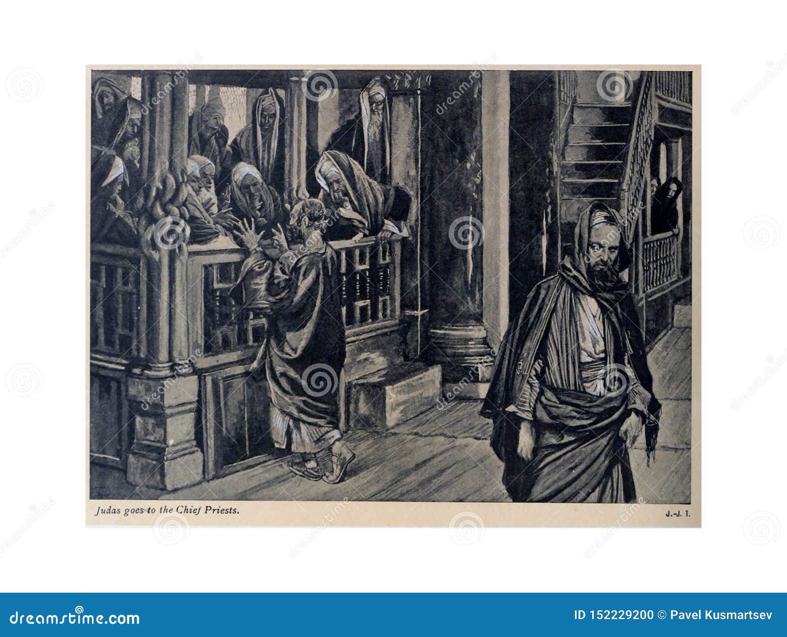 Christian Illustration. Old Image Stock Illustration - Illustration of ...