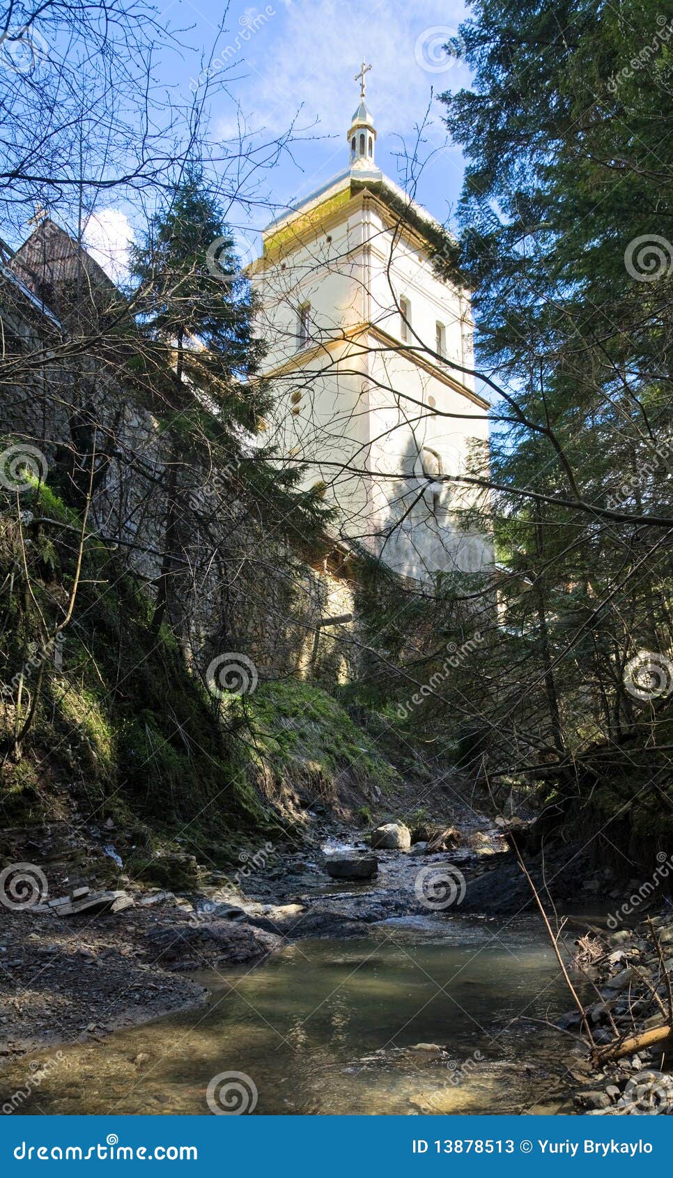 Christian monastery stock image. Image of spring, friary - 13878513