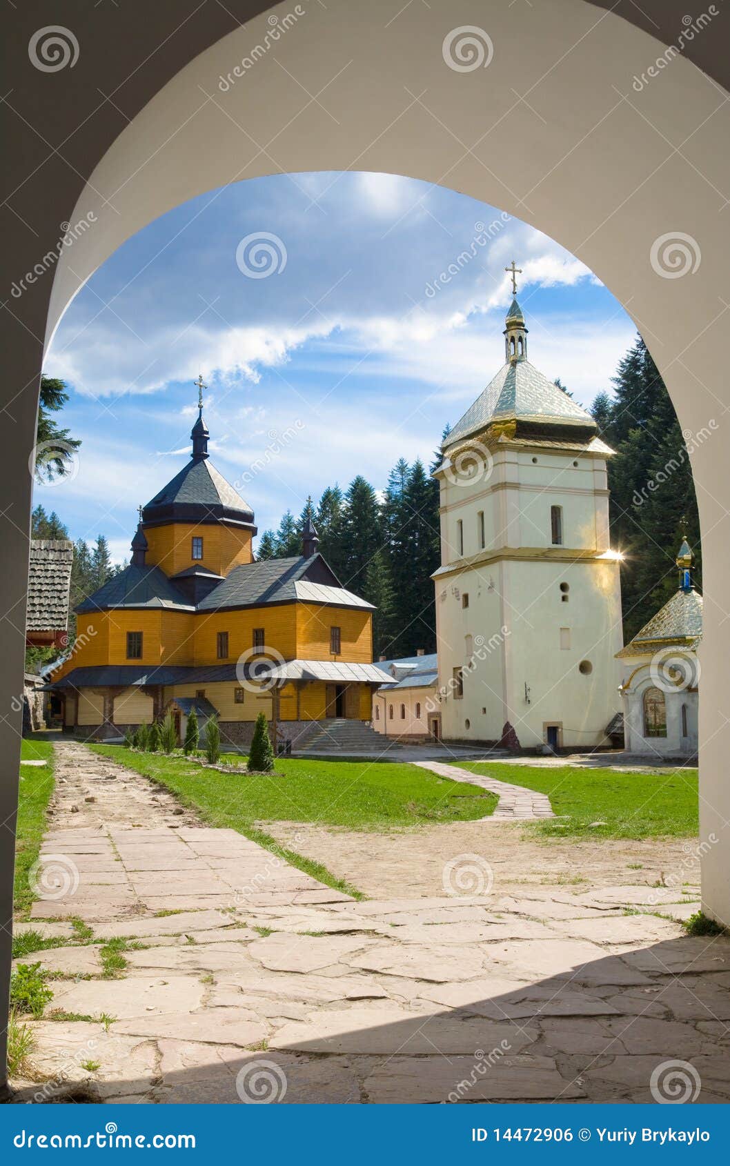 Christian monastery stock photo. Image of courtyard, outdoor - 14472906