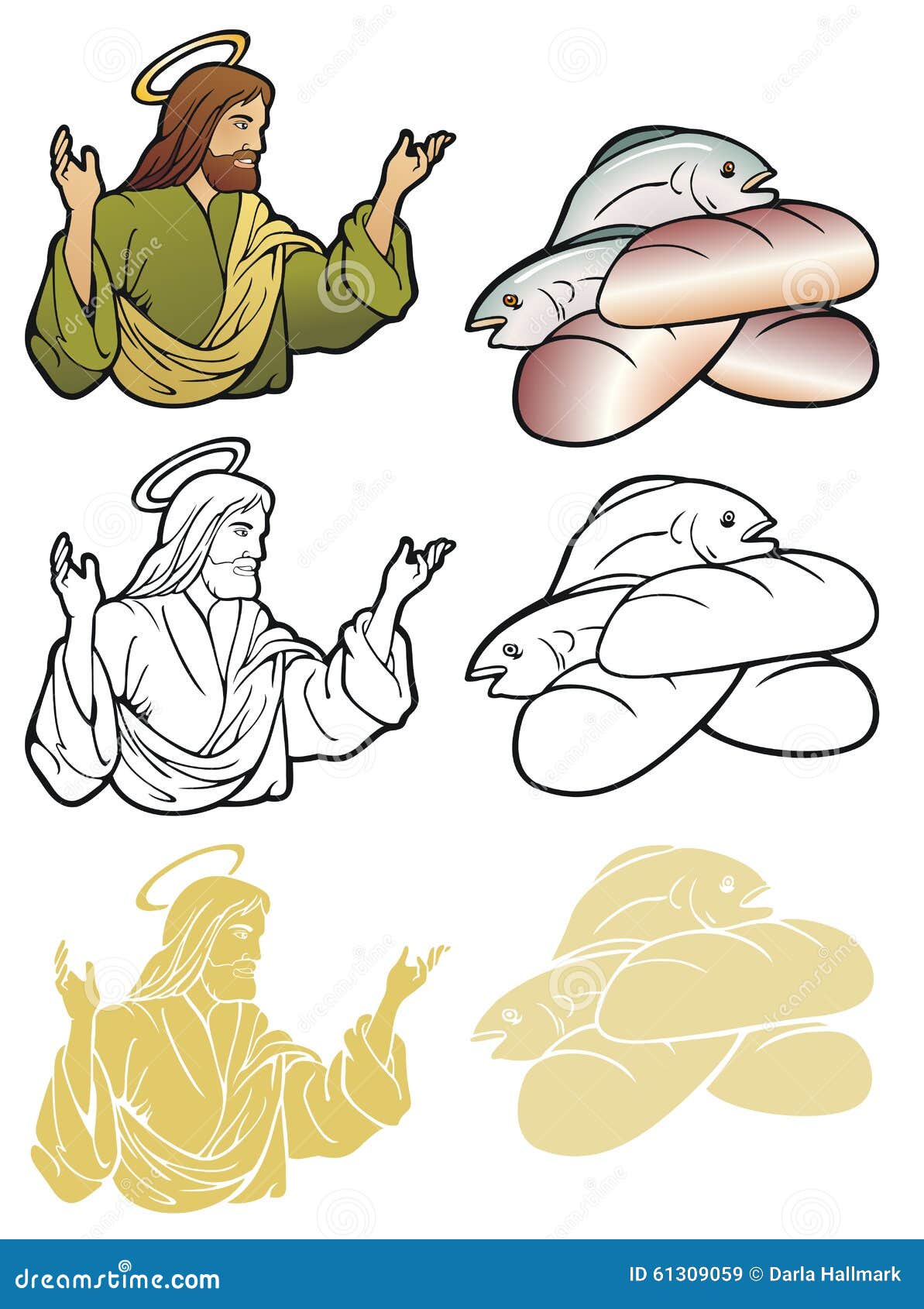 Christian Motifs, Jesus, Milagre Ilustração do Vetor - Ilustração de ...