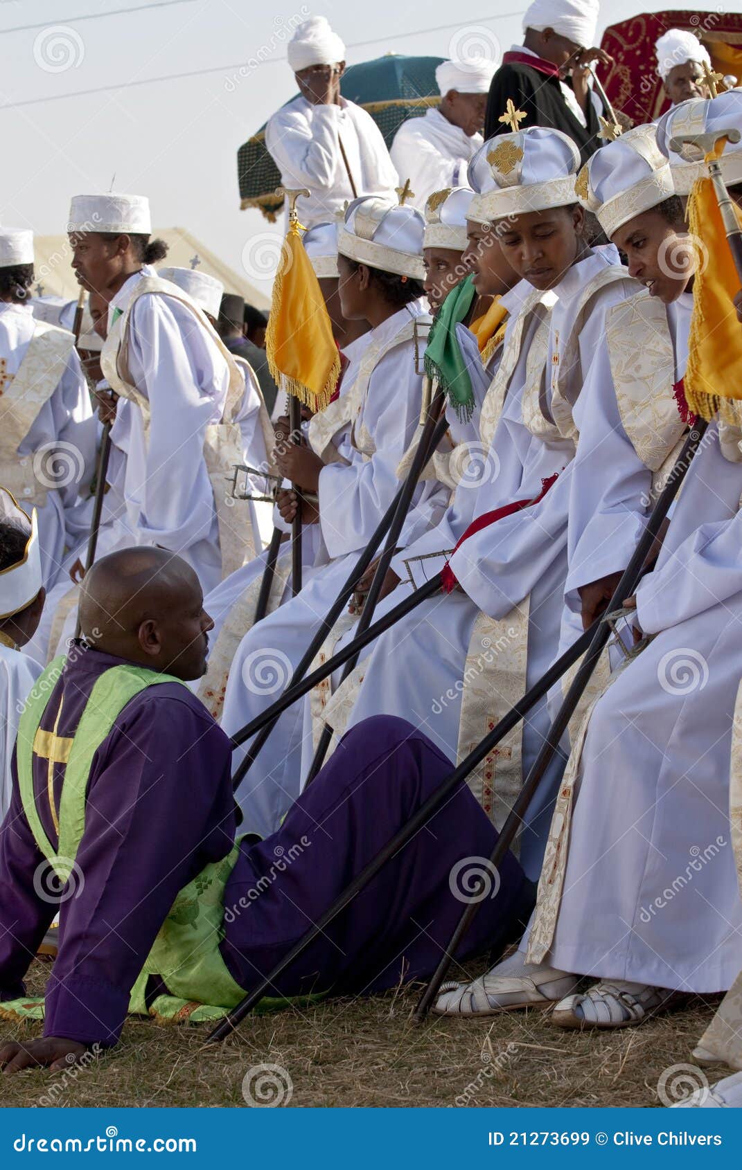 Christian Orthodox Devotees Resting at TheFestival Editorial Stock ...