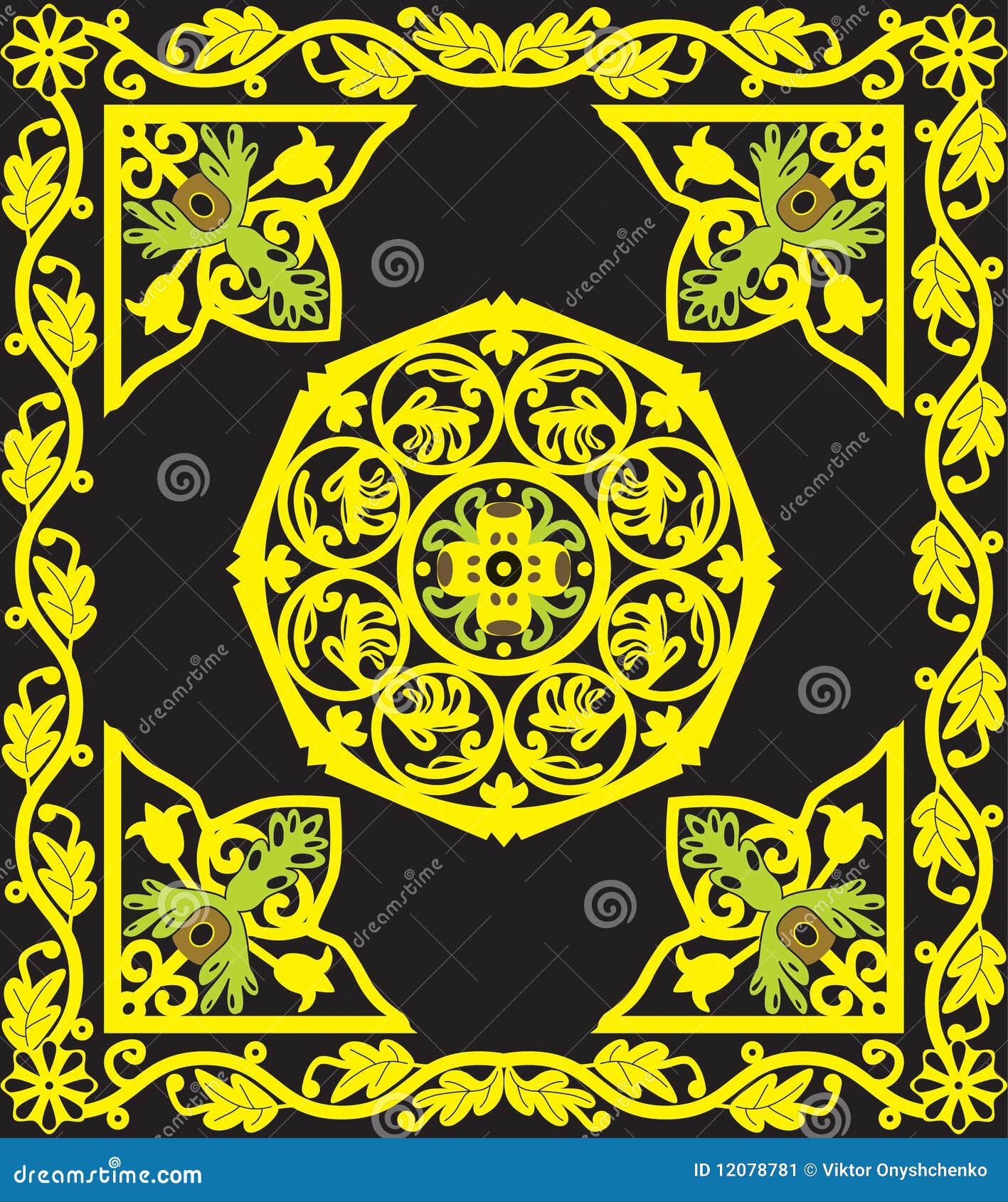 Christian pattern stock vector. Illustration of gold - 12078781