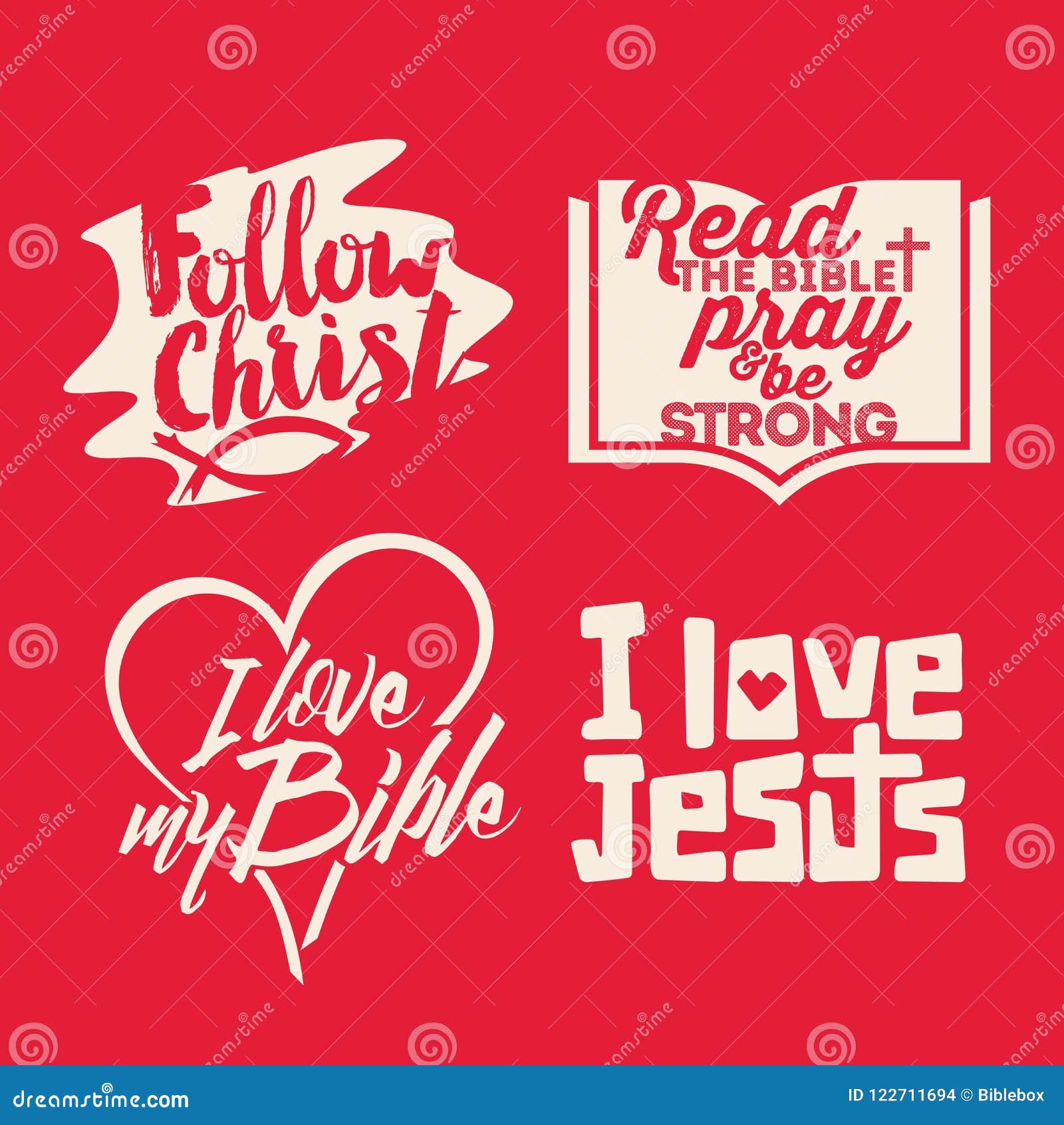 Christian Phrase. Lettering. Words Stock Vector - Illustration of ...