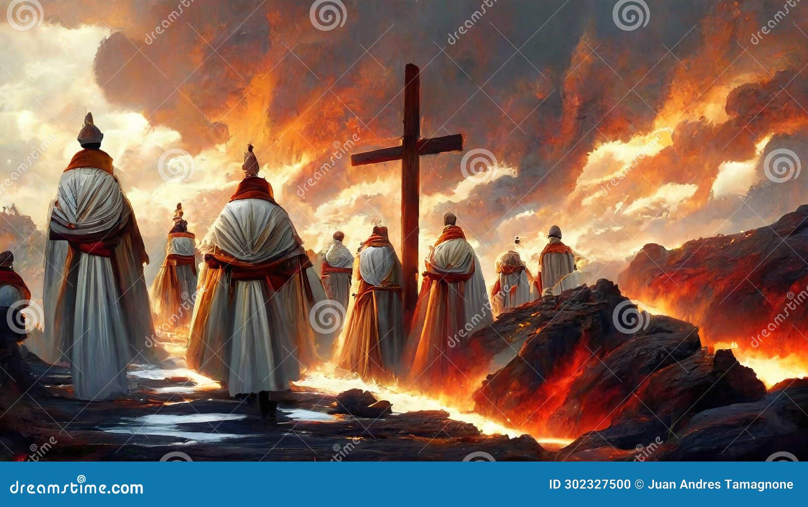 A Christian Pilgrimage Through The Abyss | CartoonDealer.com #302327500