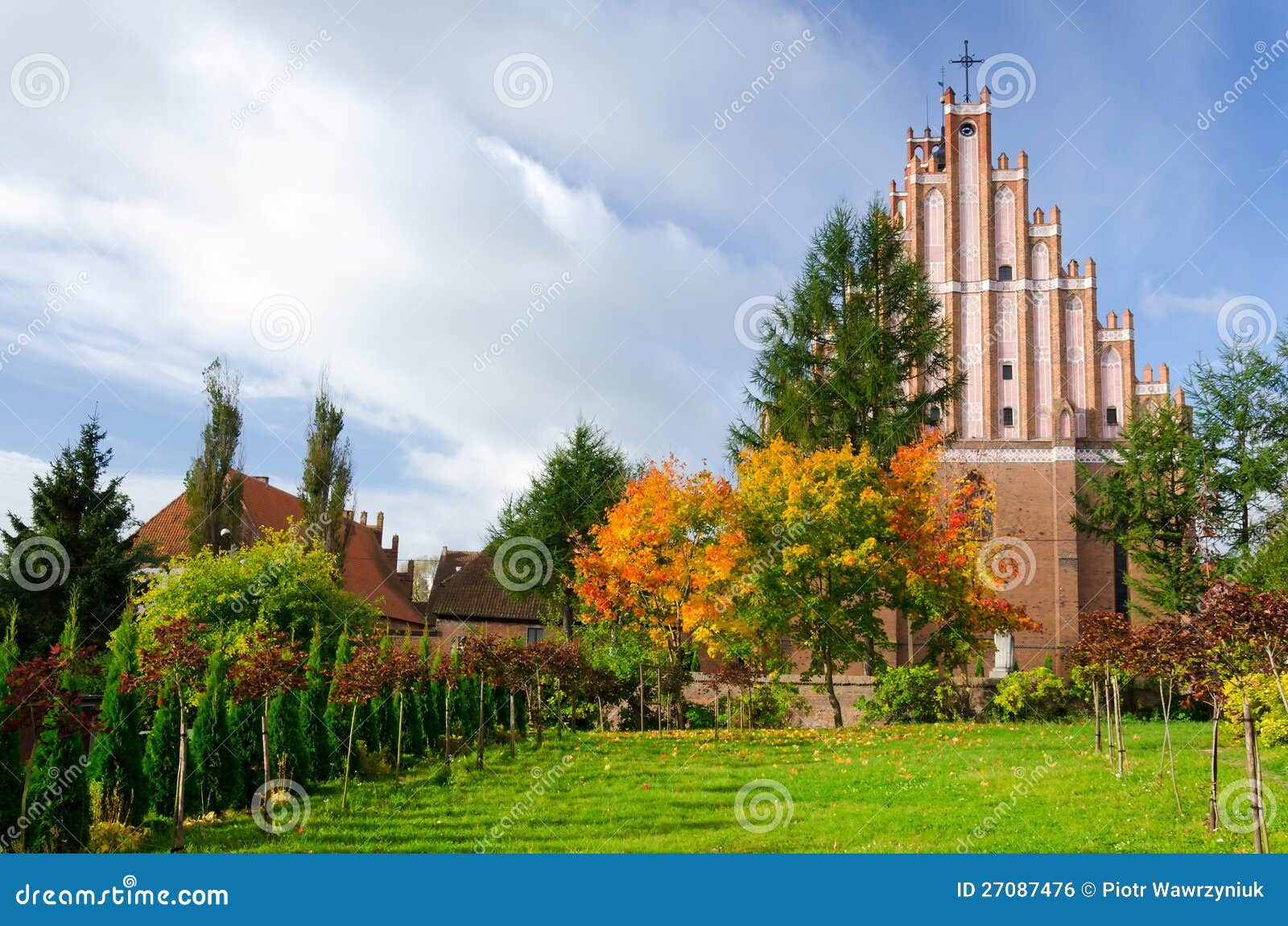 Christian Polish Basilica stock photo. Image of garden - 27087476