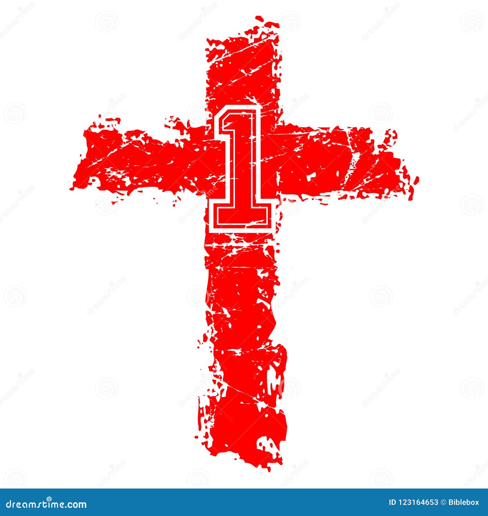 Christian Print. Jesus is Number One Stock Vector - Illustration of ...