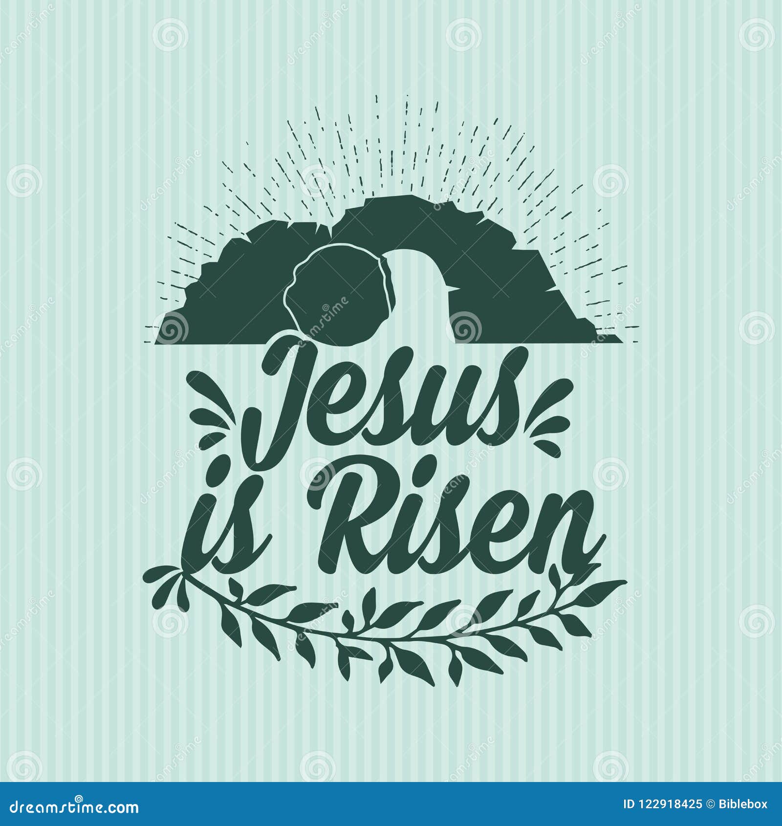 Christian Print. Jesus is Risen Stock Vector - Illustration of pray ...