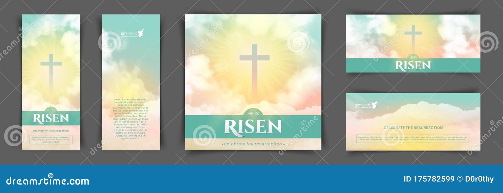 Christian, Religious Text Dividers. Vector Design Elements Set For You ...