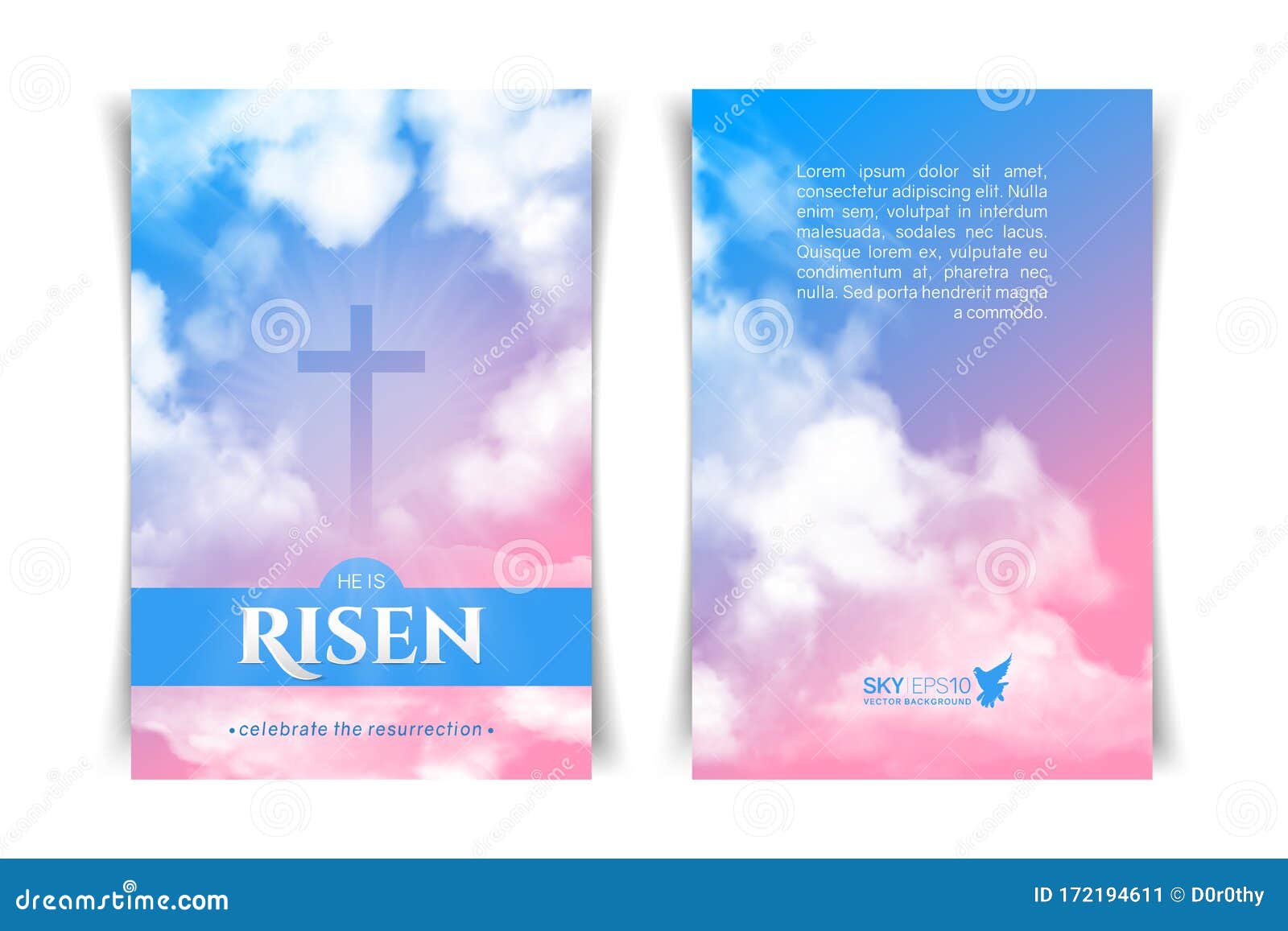 Christian Religious Design for Easter Celebration. Stock Vector ...