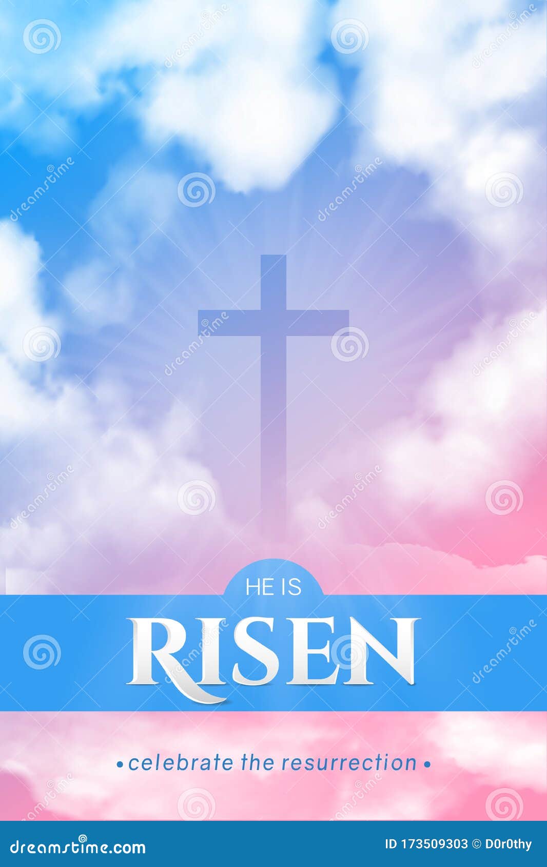 Christian Religious Design for Easter Celebration. Stock Vector ...