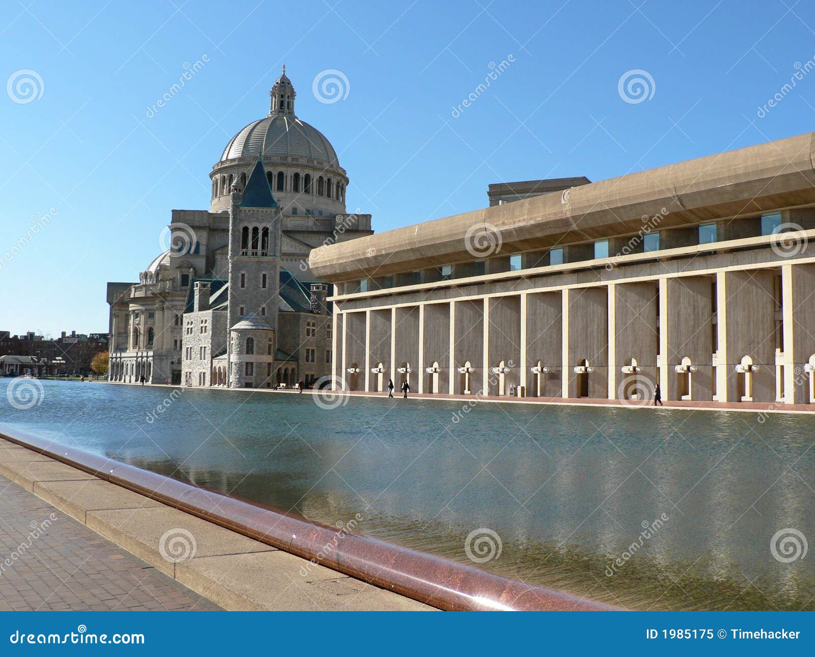 Christian Science Church Park, Boston Stock Image - Image of christ ...