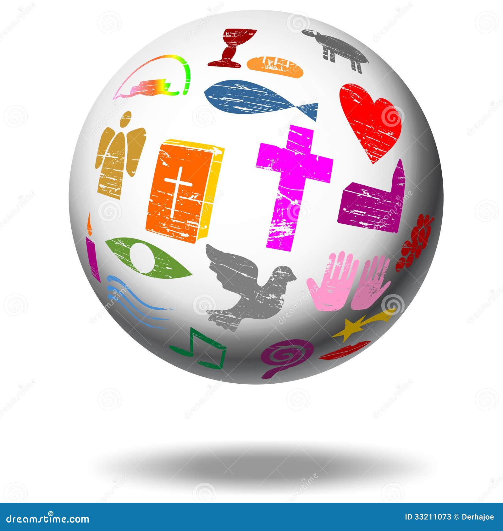 Christian sign stock illustration. Illustration of icons - 33211073