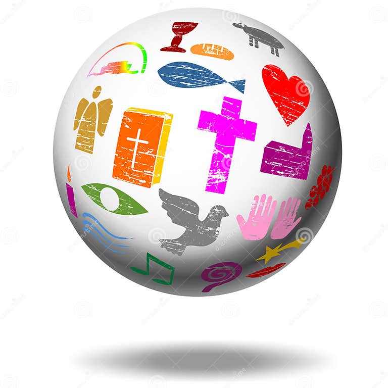 Christian sign stock illustration. Illustration of icons - 33211073
