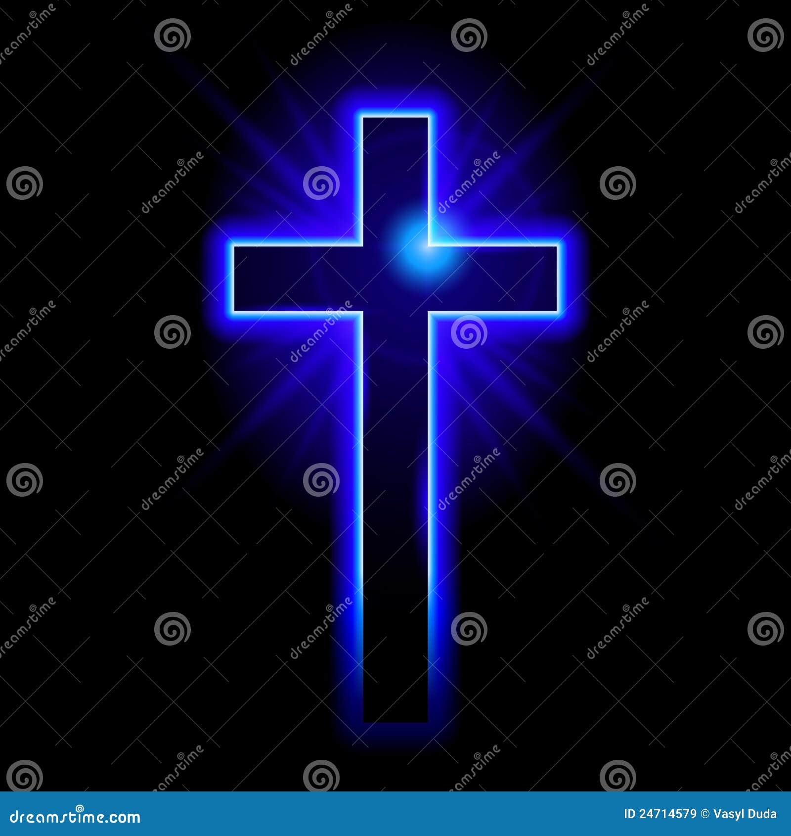 Christian Symbol of the Crucifix Stock Vector - Illustration of bright ...