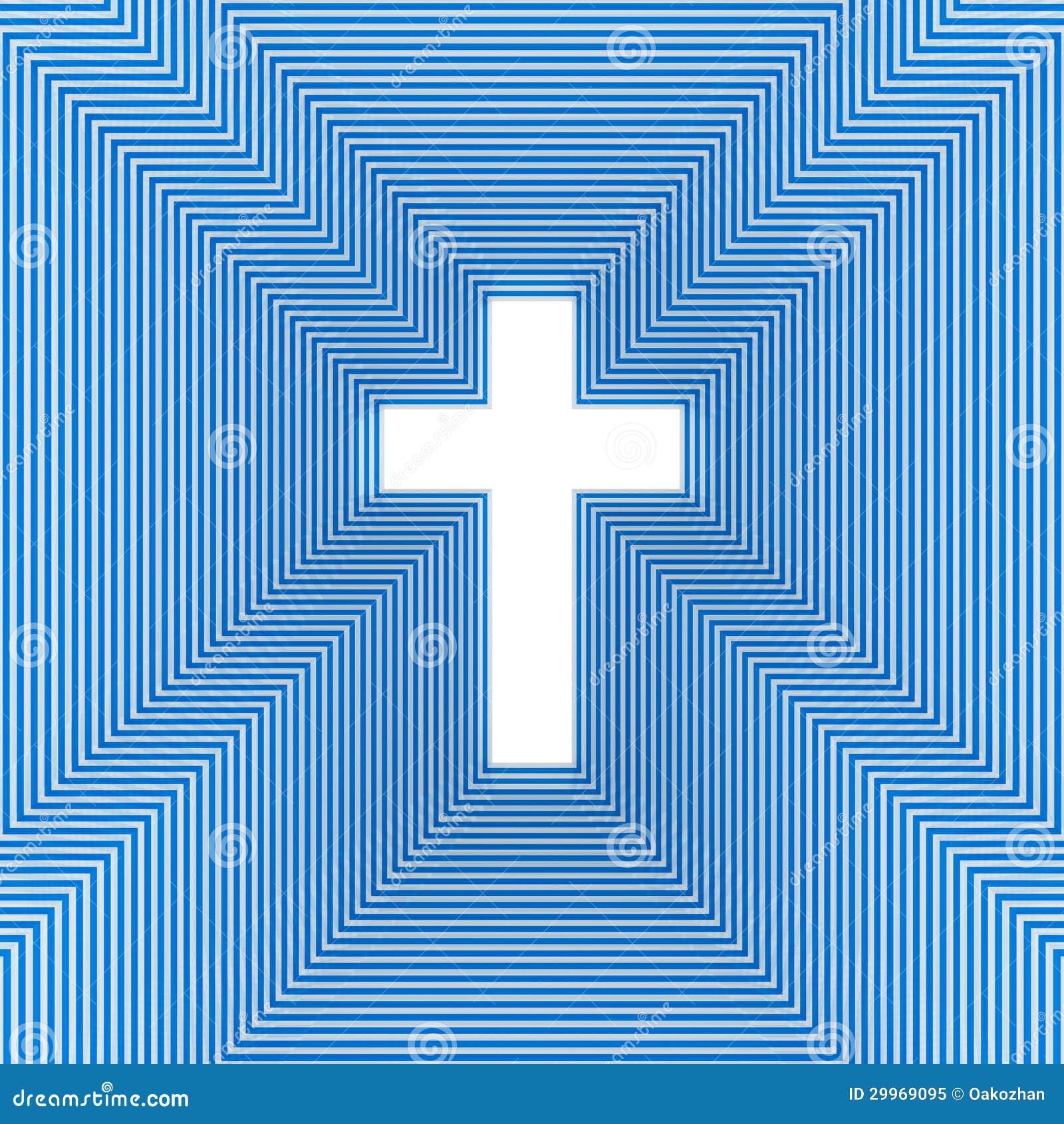 Abstract christian cross stock illustration. Illustration of faith ...