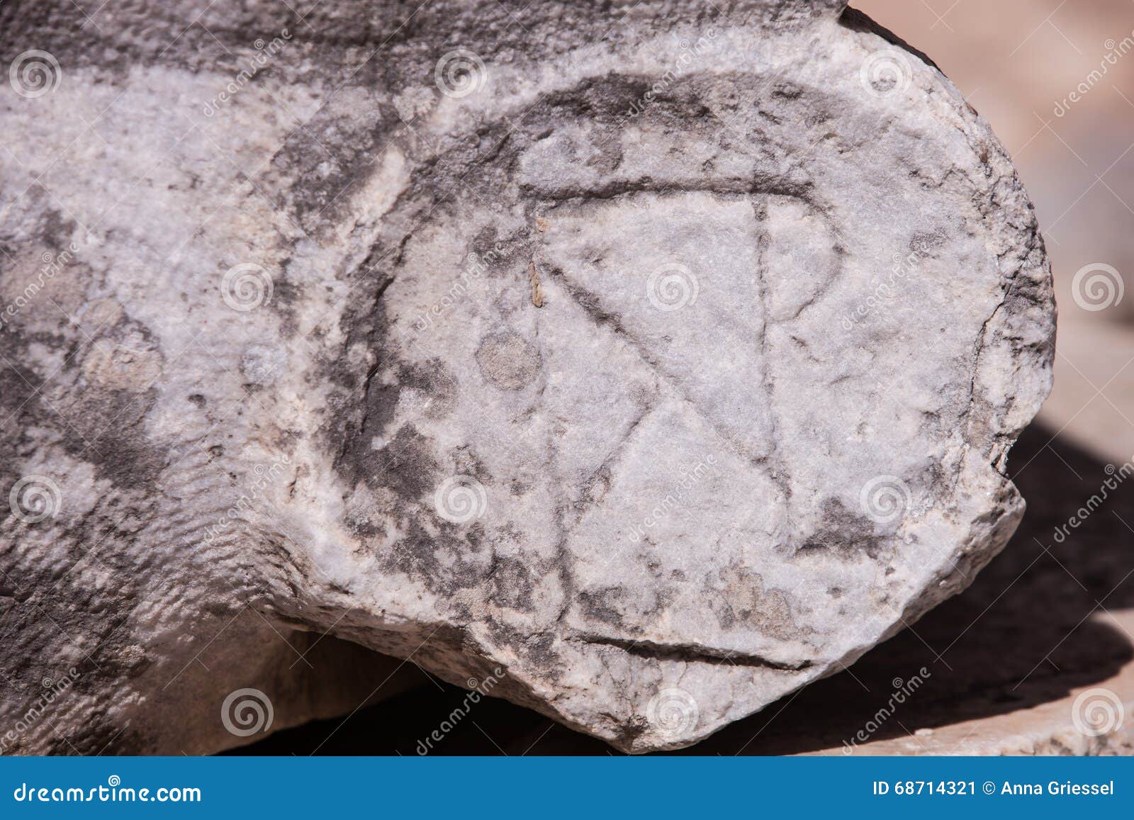 Christian Symbol Im Alten Stein Stockbild - Bild von ikone, zeichen ...