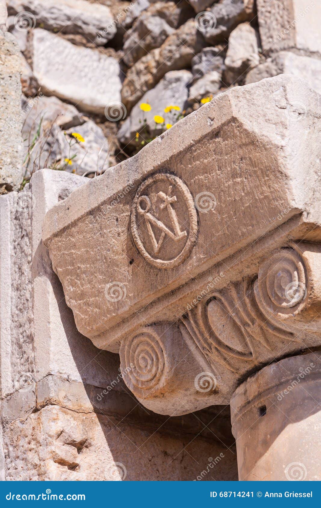 Christian Symbol at Selcuk in Turkey Stock Image - Image of asia ...