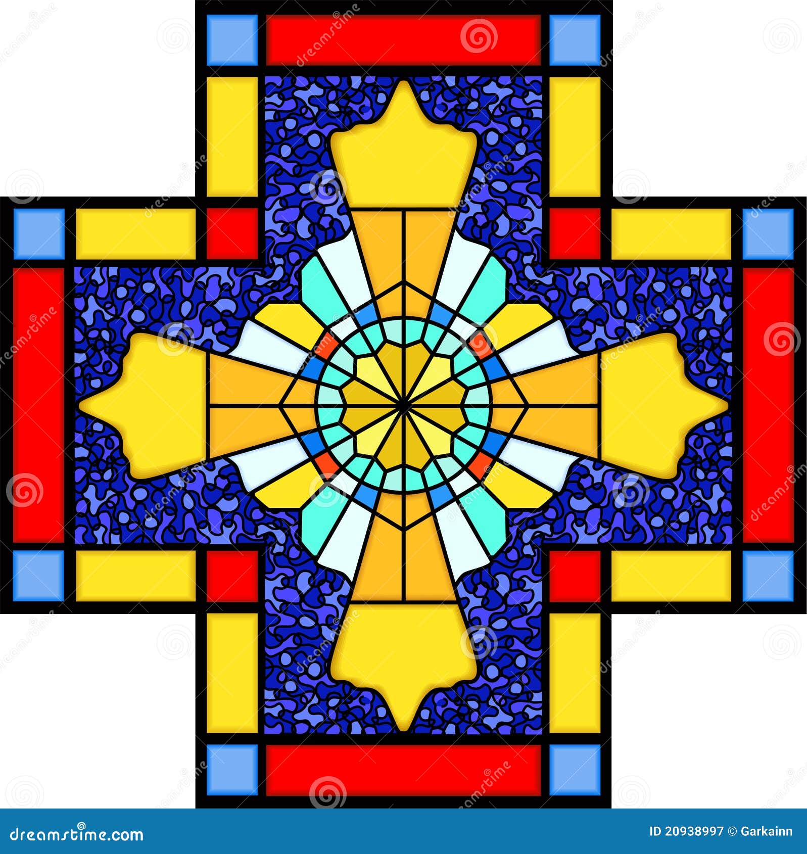 Christian Symbol: Coptic Cross Vector Illustration | CartoonDealer.com ...