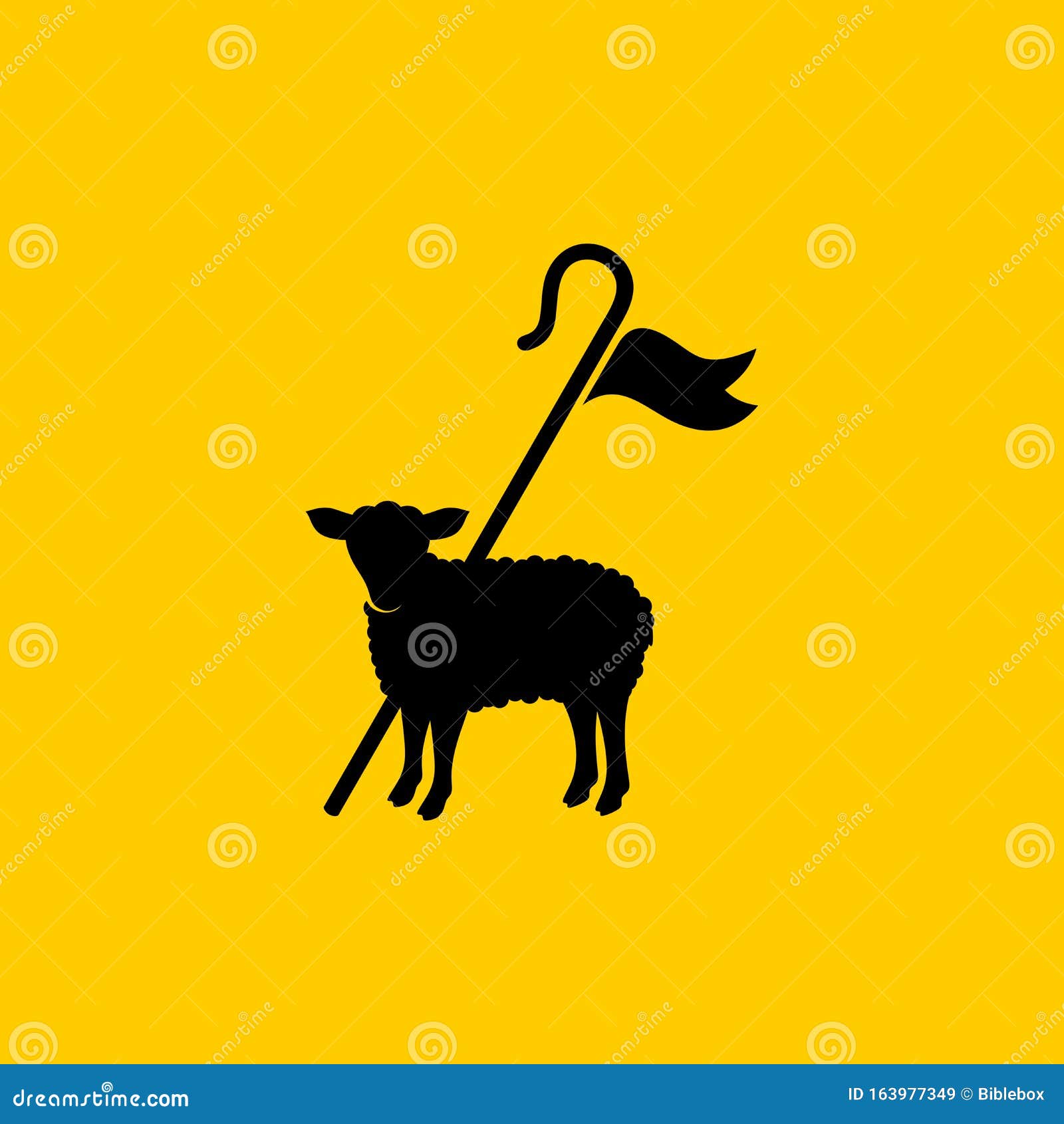 Christian Symbols. Shepherd`s Staff and Sacrificial Lamb Stock Vector ... Christian Symbols. Shepherd`s Staff and Sacrificial Lamb Stock Vector ...