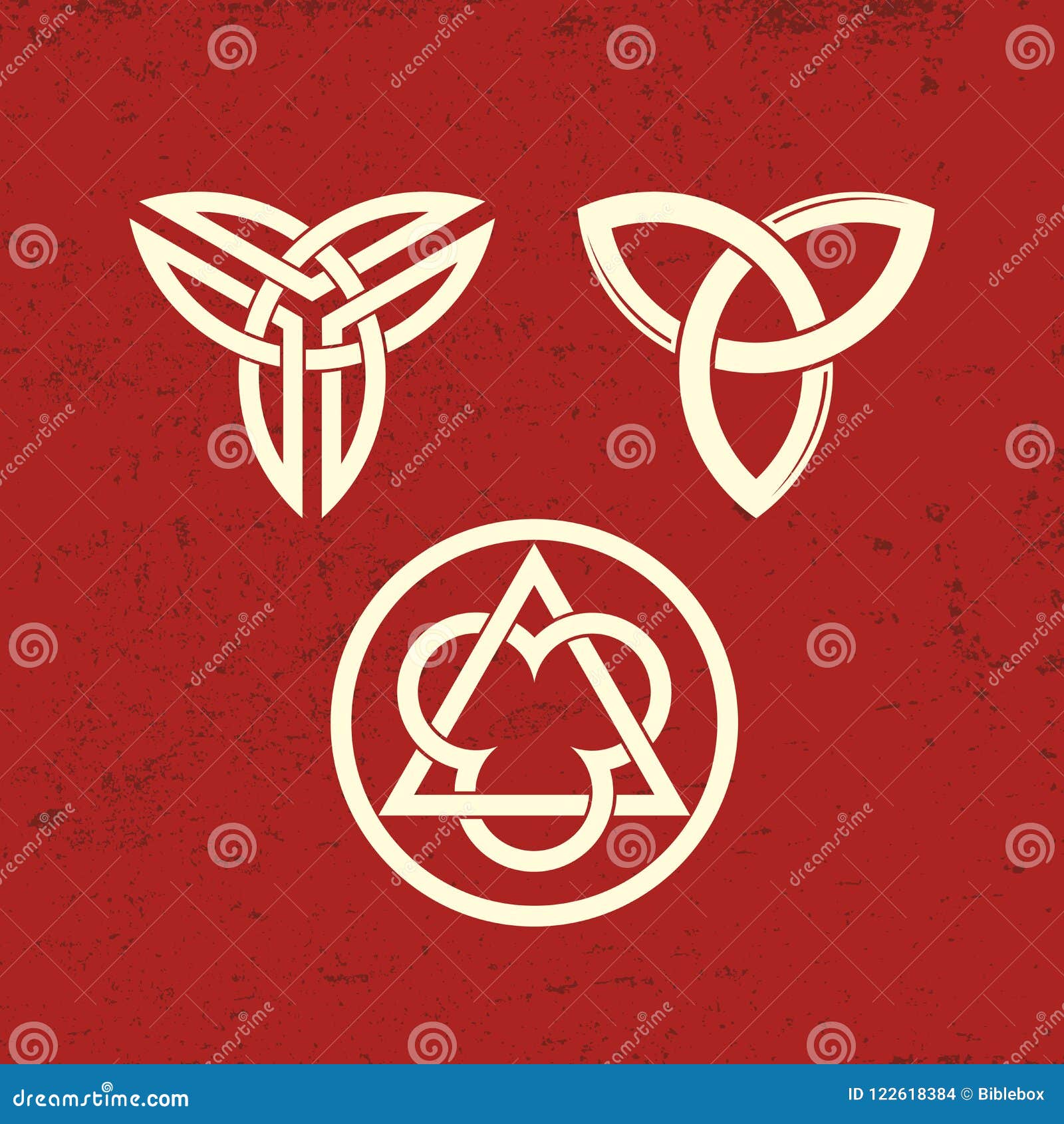 Christian of Symbols. Trinity Symbols Stock Vector - Illustration of ...