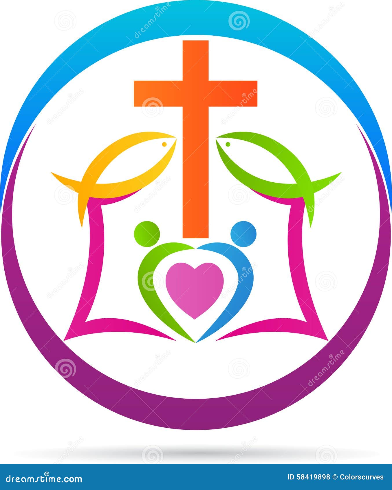 Christianity cross stock vector. Illustration of artistic - 58419898