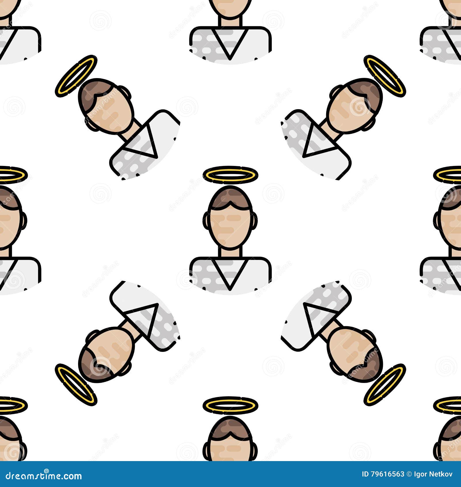Christianity flat pattern stock vector. Illustration of angel - 79616563
