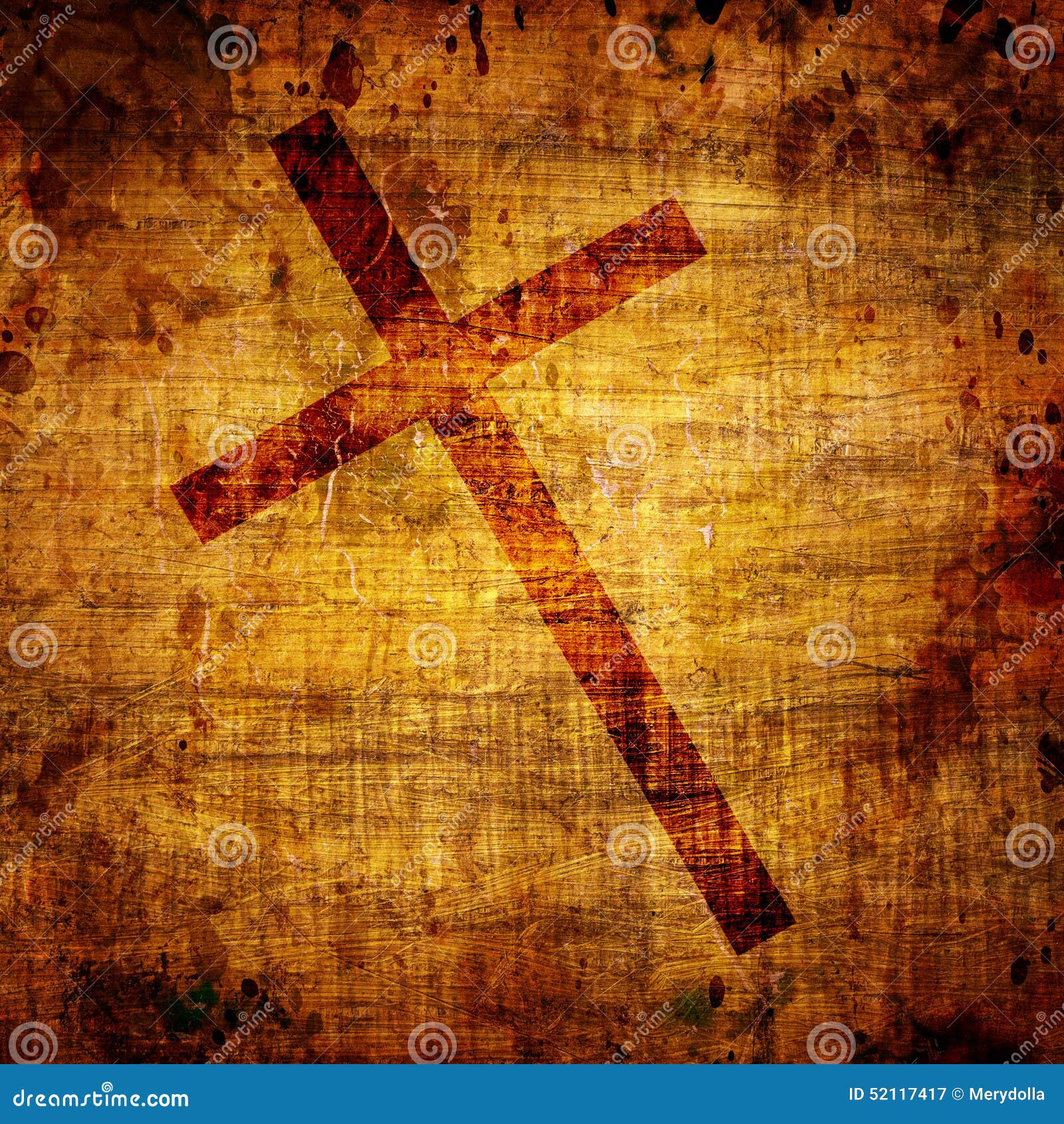 Christianity Representation with the Symbol Stock Illustration ...