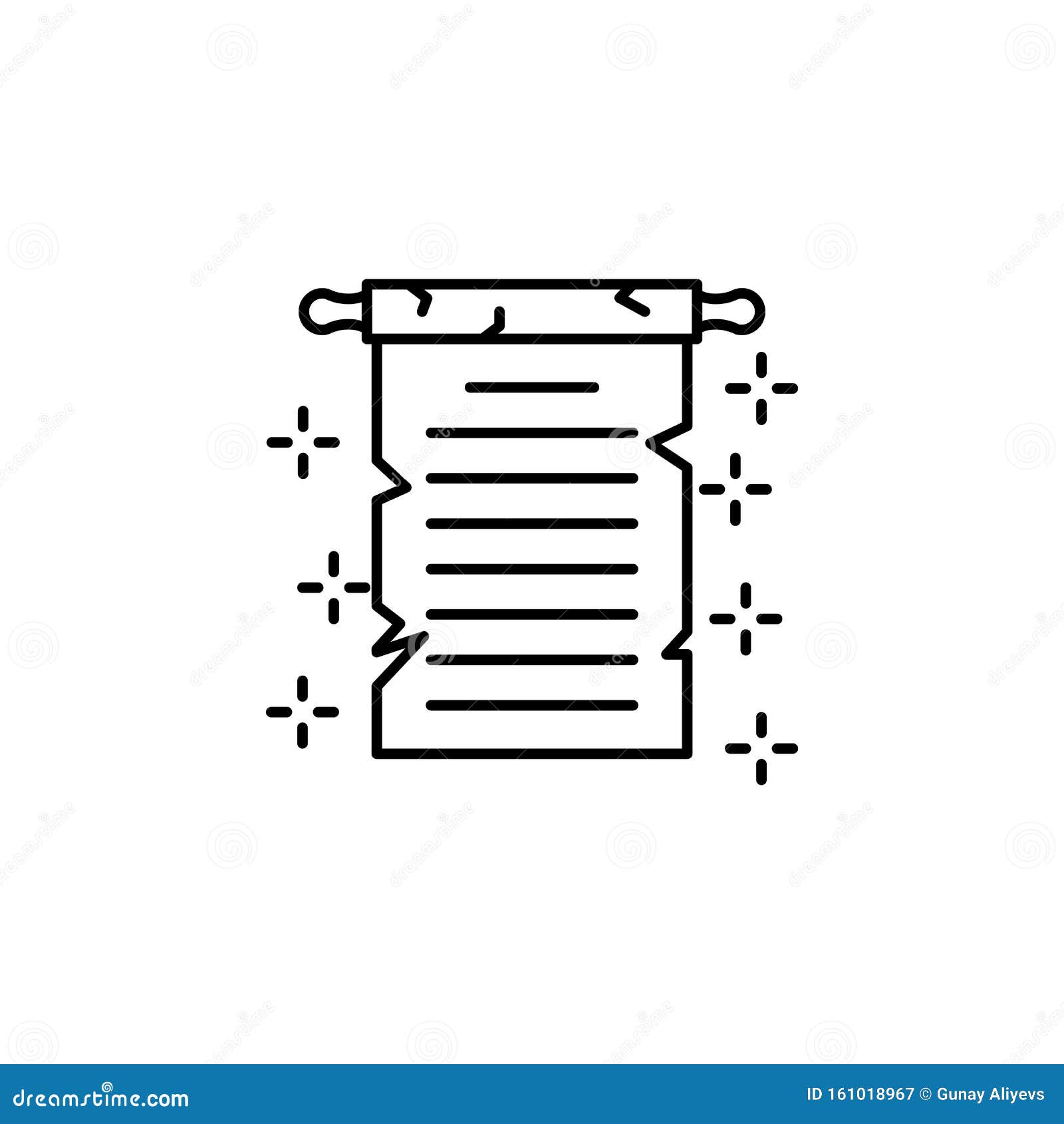 Christianity Scroll Icon. Element of Christianity Icon Stock ...