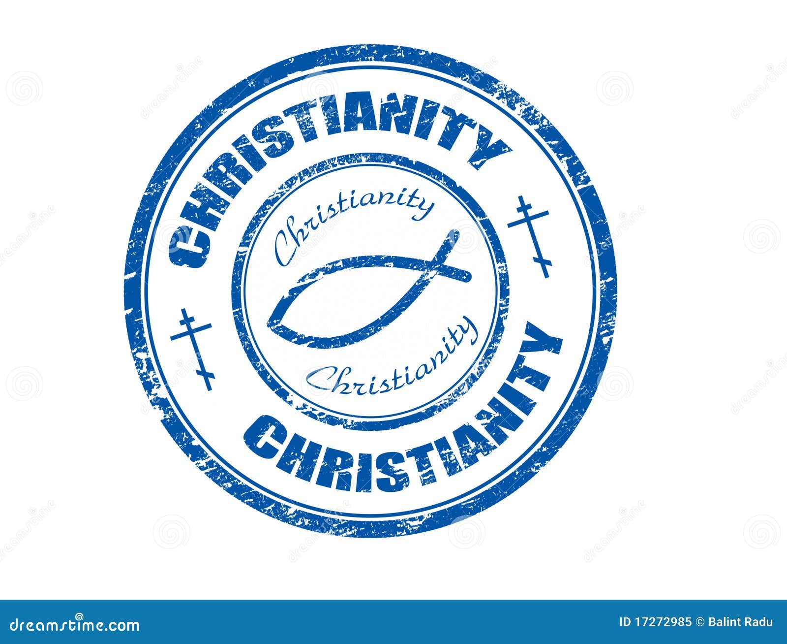 Christianity stamp stock vector. Illustration of blue - 17272985