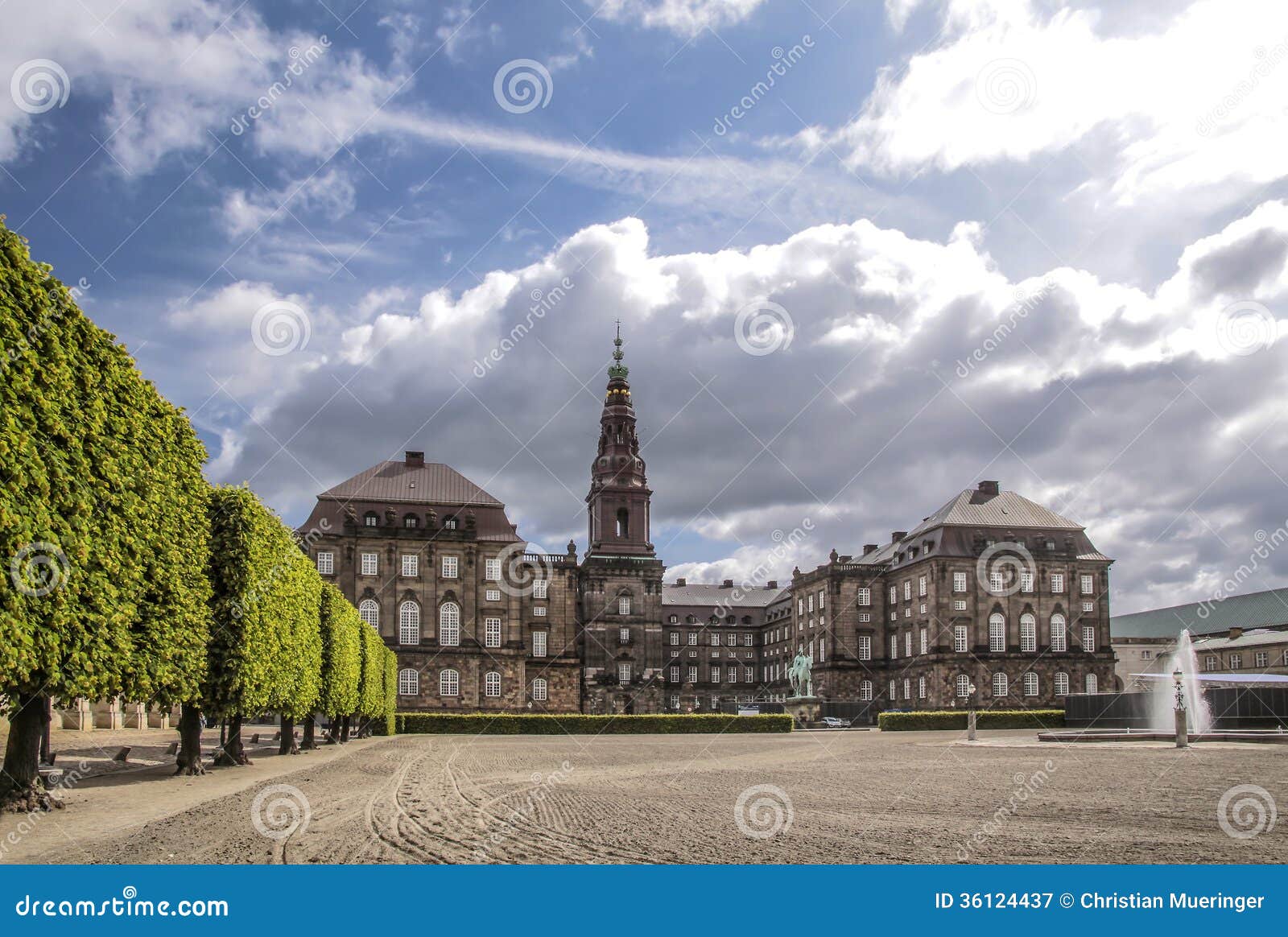Christiansborg Castle in Copenhagen Stock Image - Image of scandinavia ...