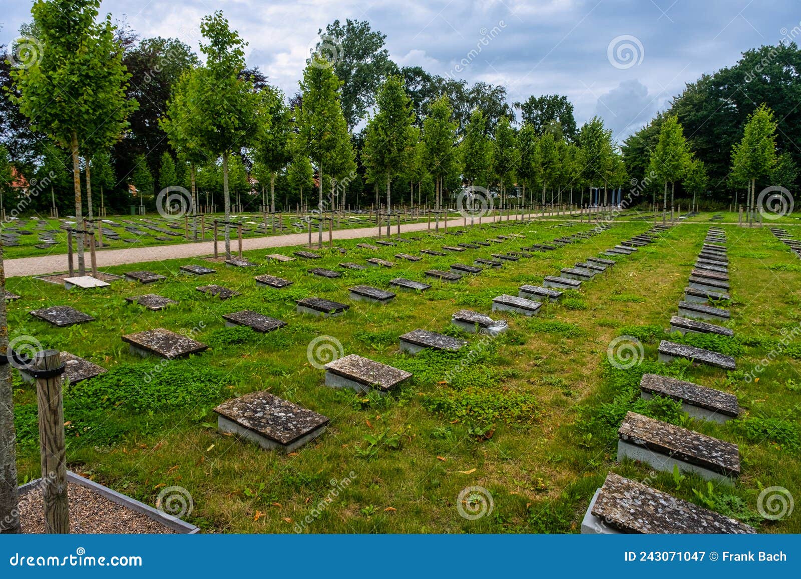 Christiansfeld Moravian Community Graveyard in Denmark Stock Image ...