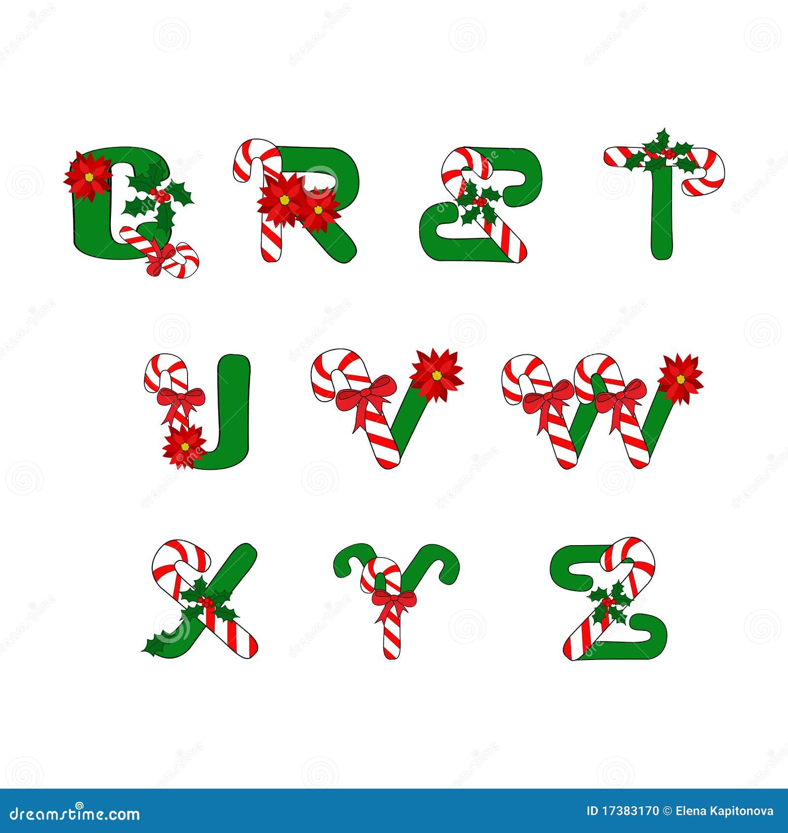 Christmas ABC stock vector. Illustration of holiday, greeting - 17383170