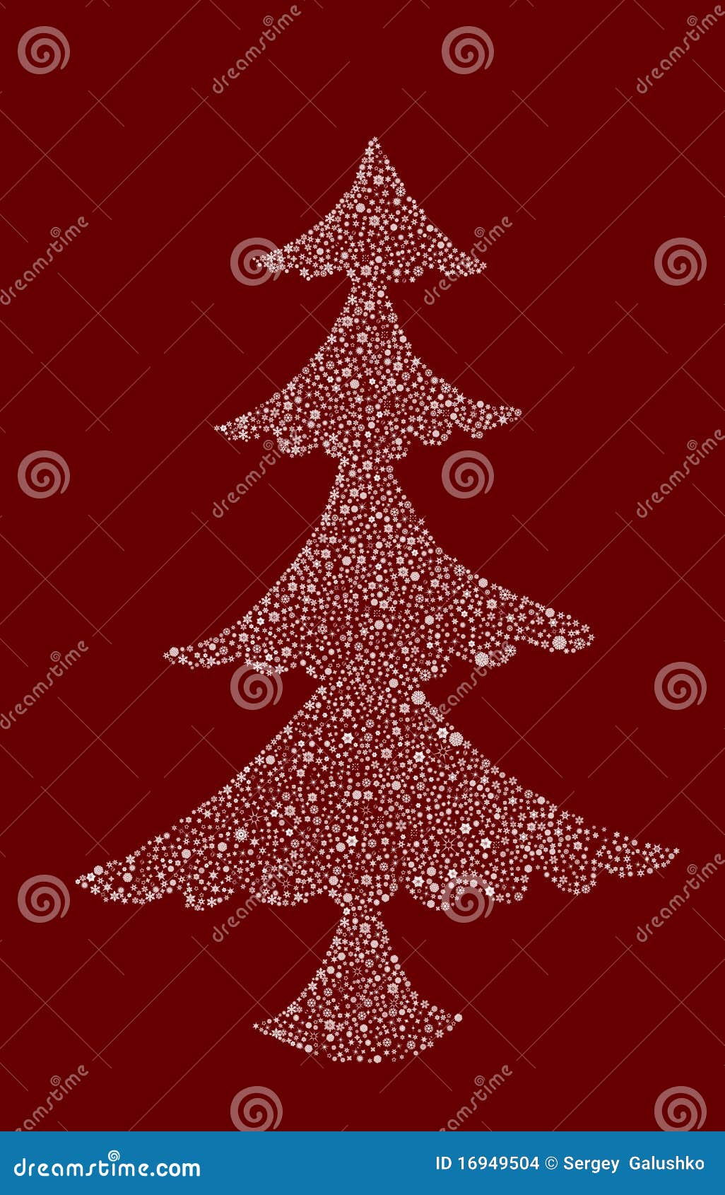 Christmas Abstract Fur-tree Stock Illustration - Illustration of ...