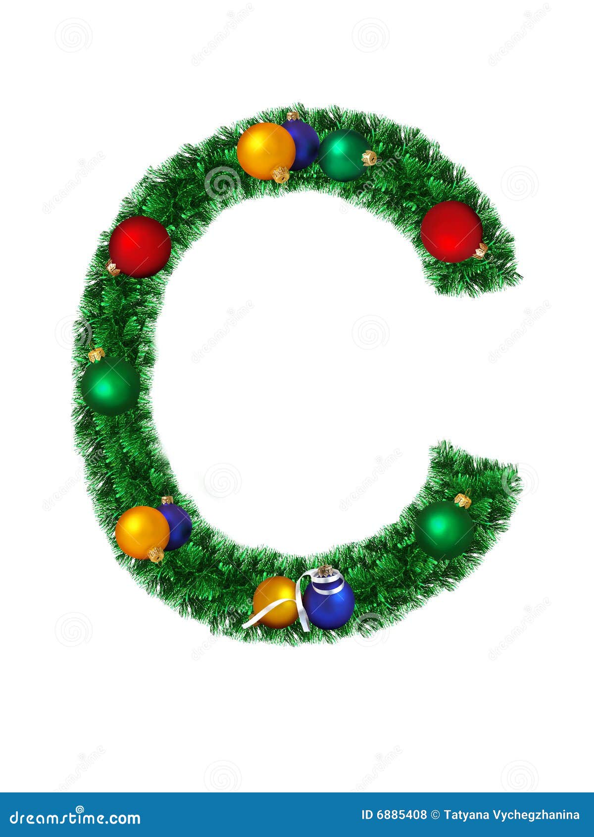 Christmas alphabet - C stock photo. Image of collection - 6885408
