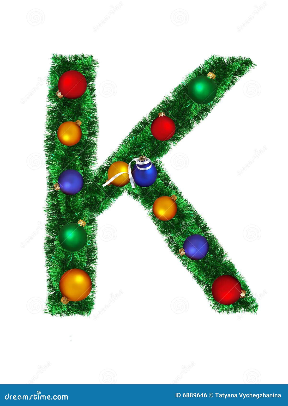 Christmas alphabet - K stock photo. Image of shape, shiny - 6889646
