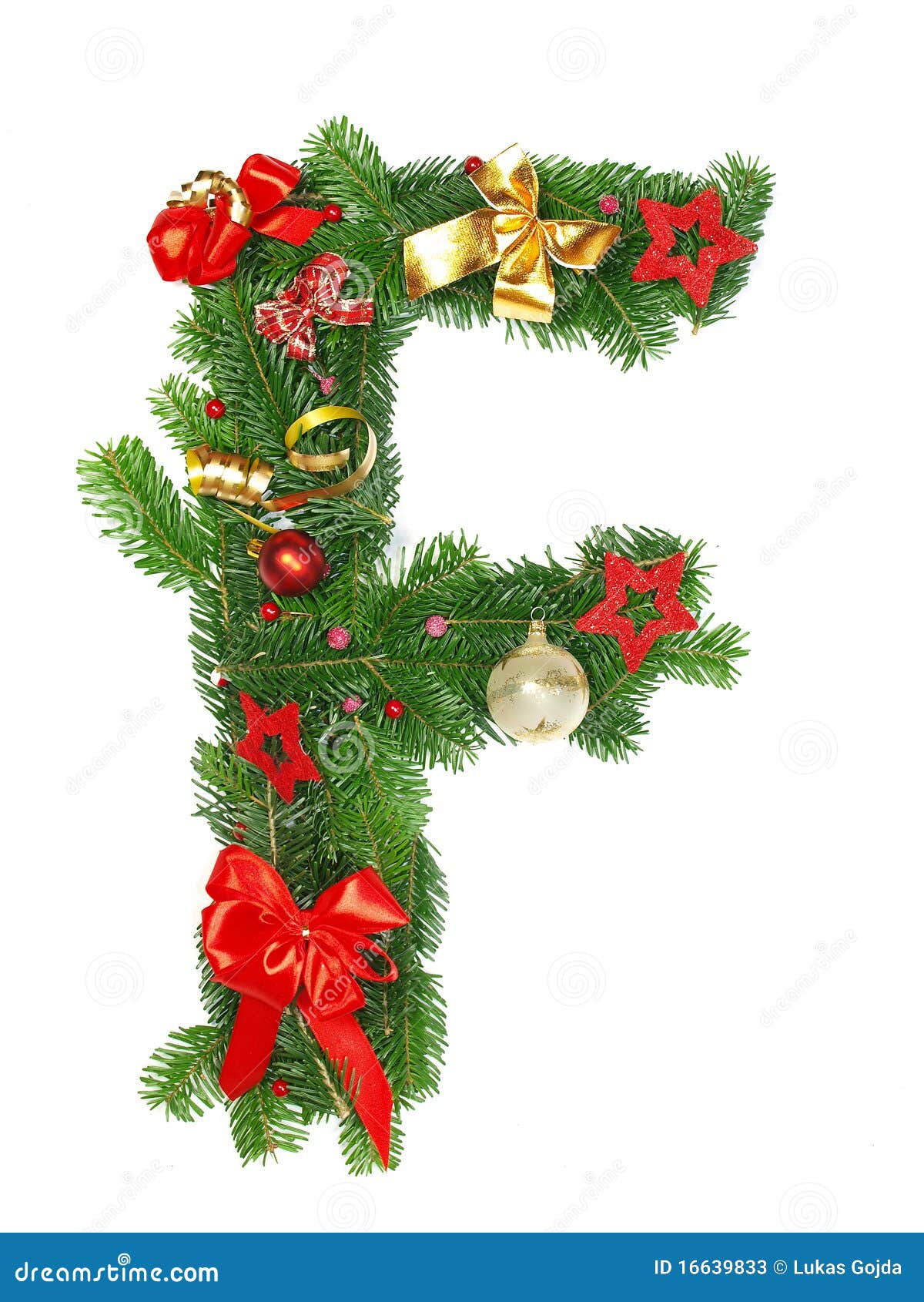 Christmas Alphabet Letter F Stock Image - Image of backgrounds, bright ...