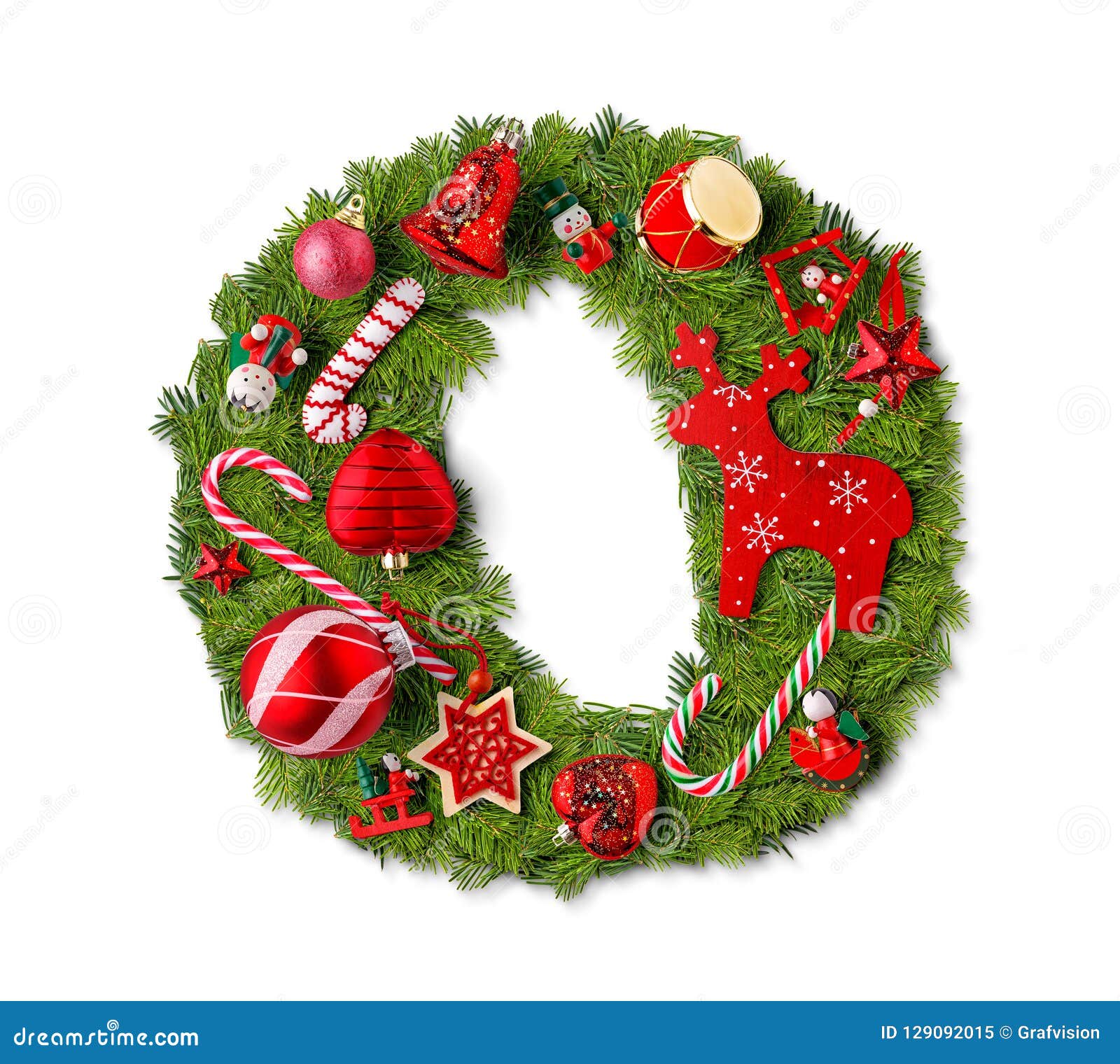 Christmas Alphabet Letter O Stock Image - Image of christmas, ornament ...