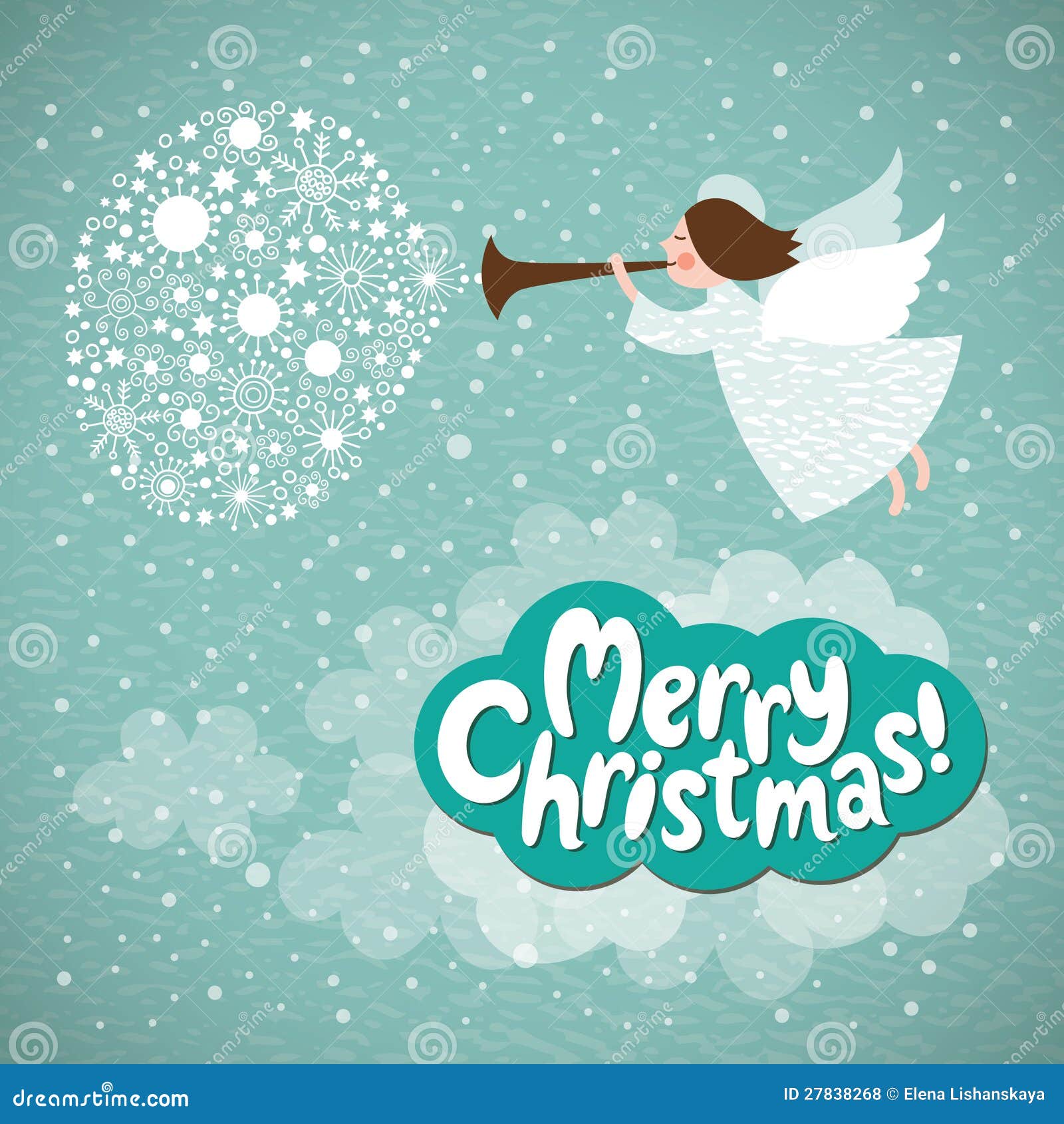 Christmas angel stock vector. Illustration of artistic - 27838268