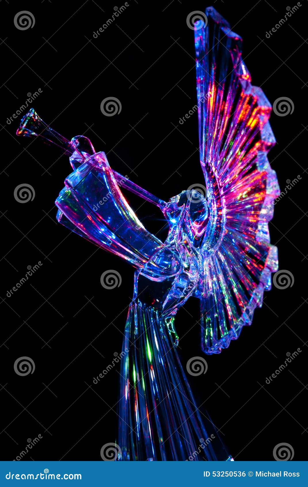 Christmas Angel Blowing a Trumpet Stock Photo - Image of christmas ...