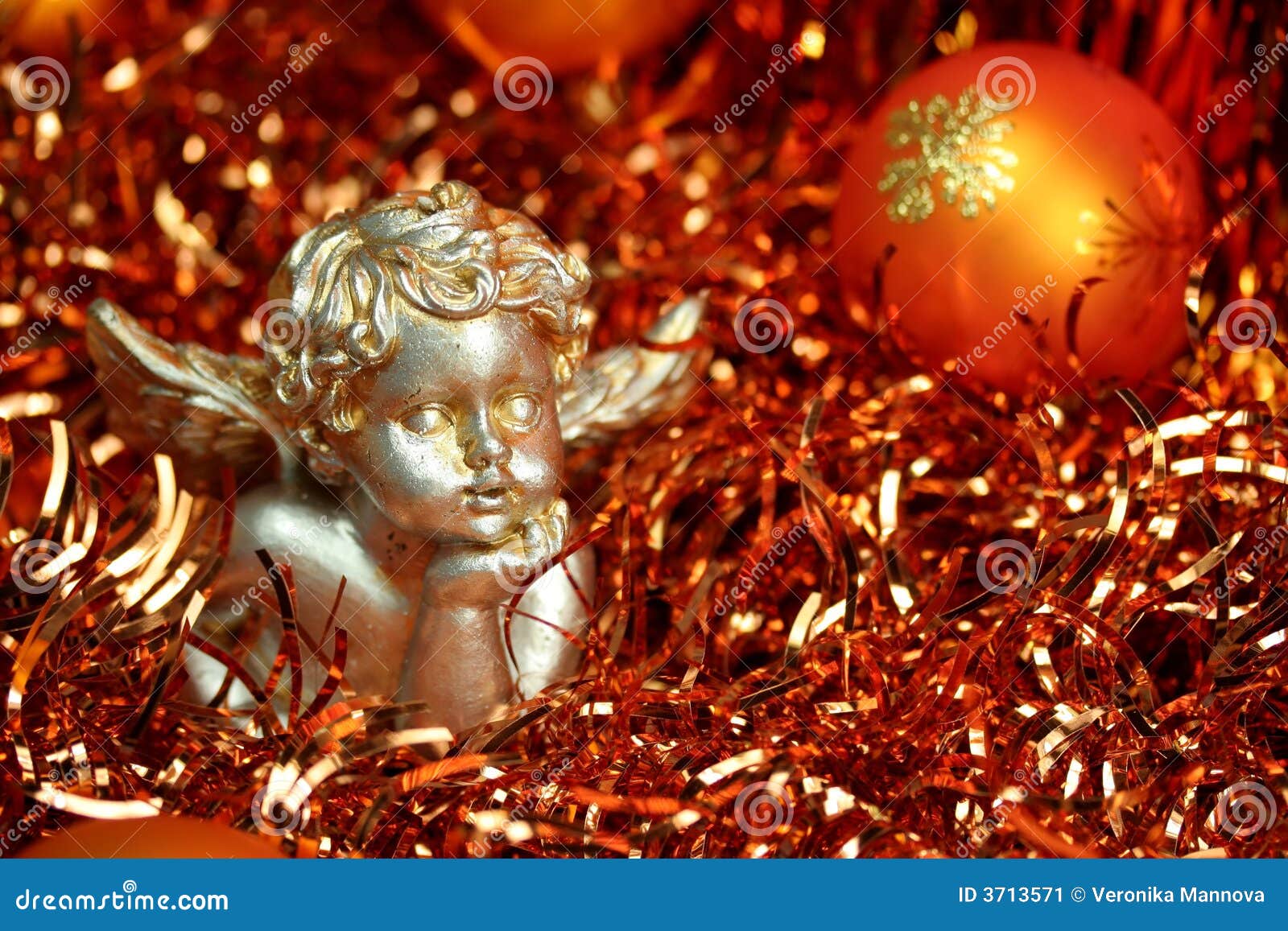 Christmas Angel - Orange stock image. Image of decorations - 3713571