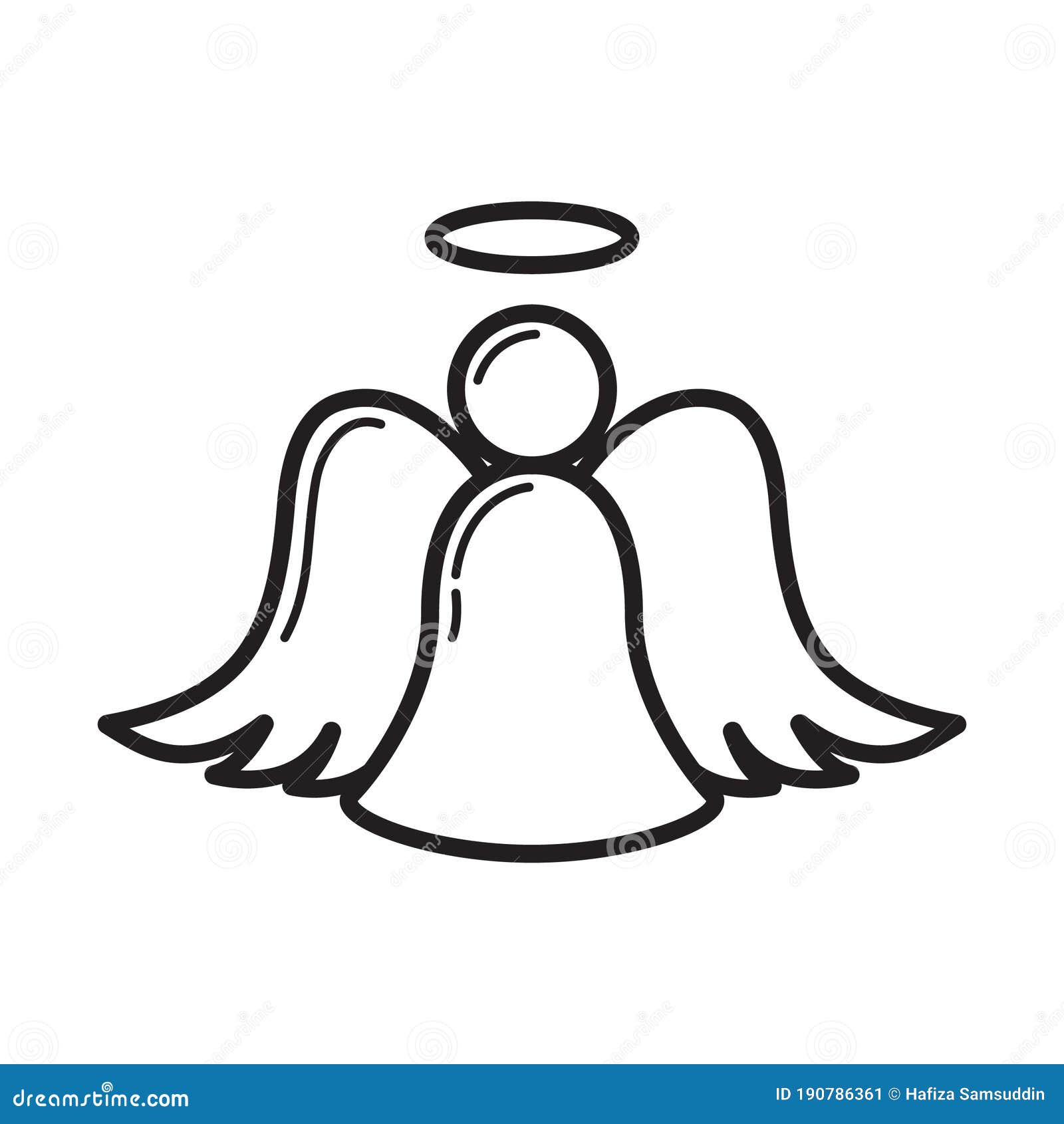 Christmas Angel Ornament. Vector Illustration Decorative Design Stock ...