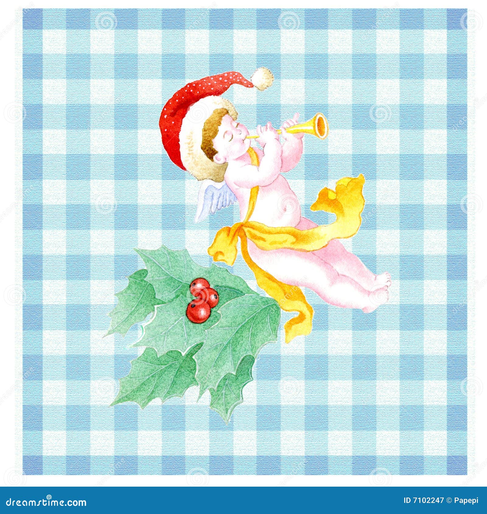 Christmas angel scottish stock illustration. Illustration of ...